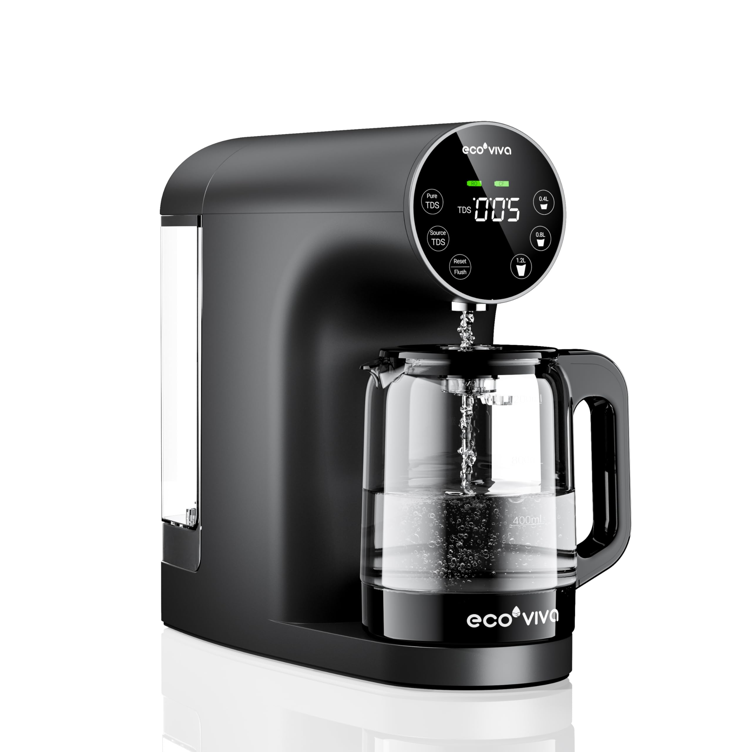 Snapklik.com : Ecoviva Countertop Reverse Osmosis Water Filter, 6 Stage RO Water Filtration System