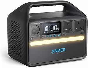 Anker Portable Power Station 512Wh, 535 Portable Generator, 500W 7-Port ...