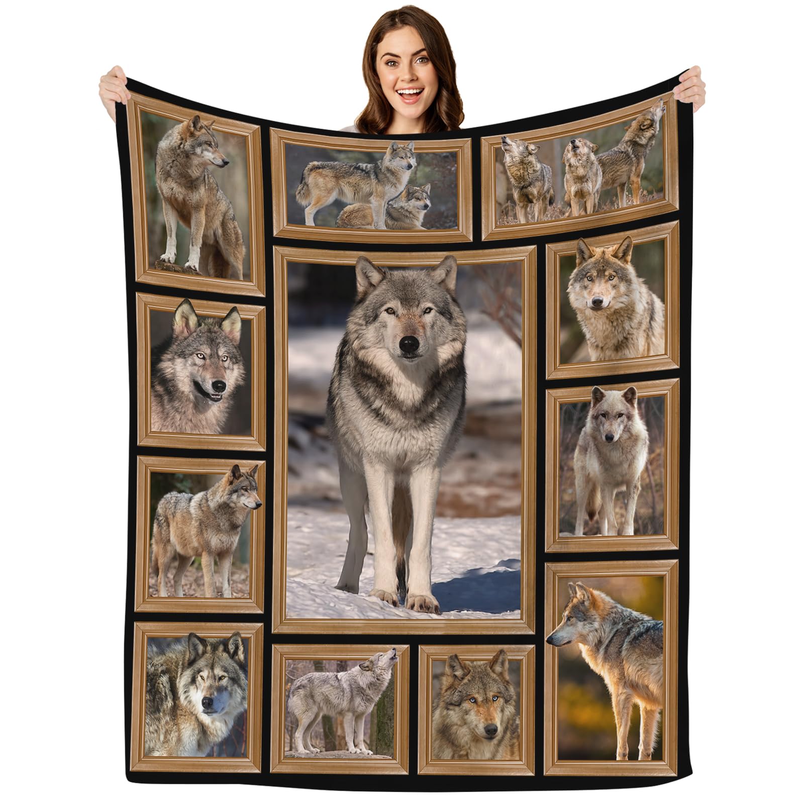 Amazon.com: SKT T1 Wolf Blanket Funny Wolf Wolves Animal Throw Blankets ...