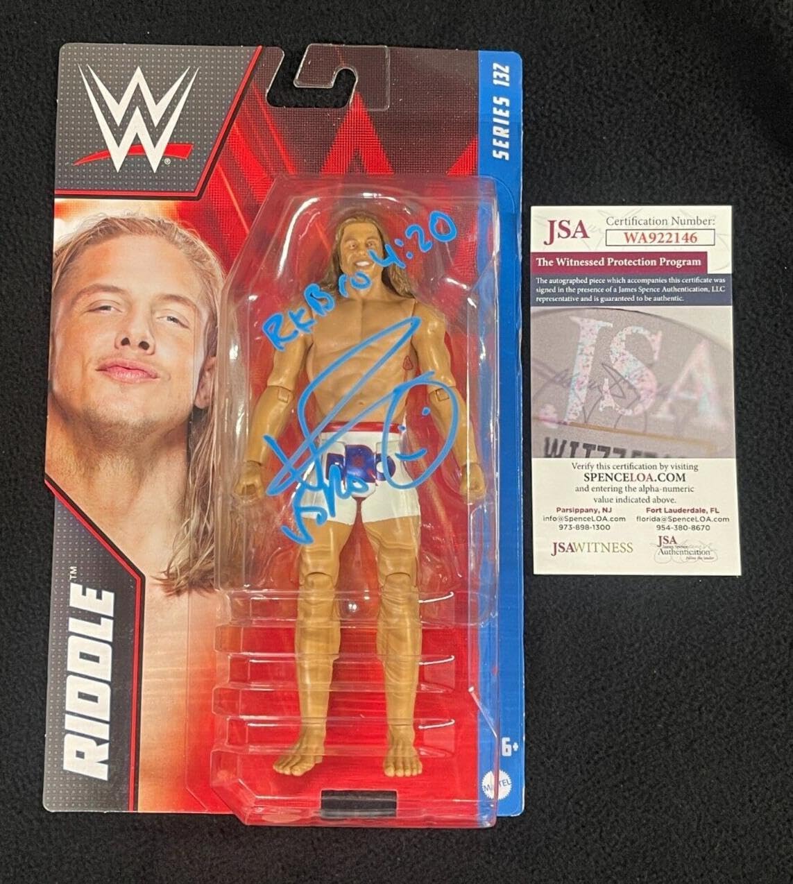 Matt Riddle Signed & Inscribed "RK Bro 420" WWE Series 132 Action ...