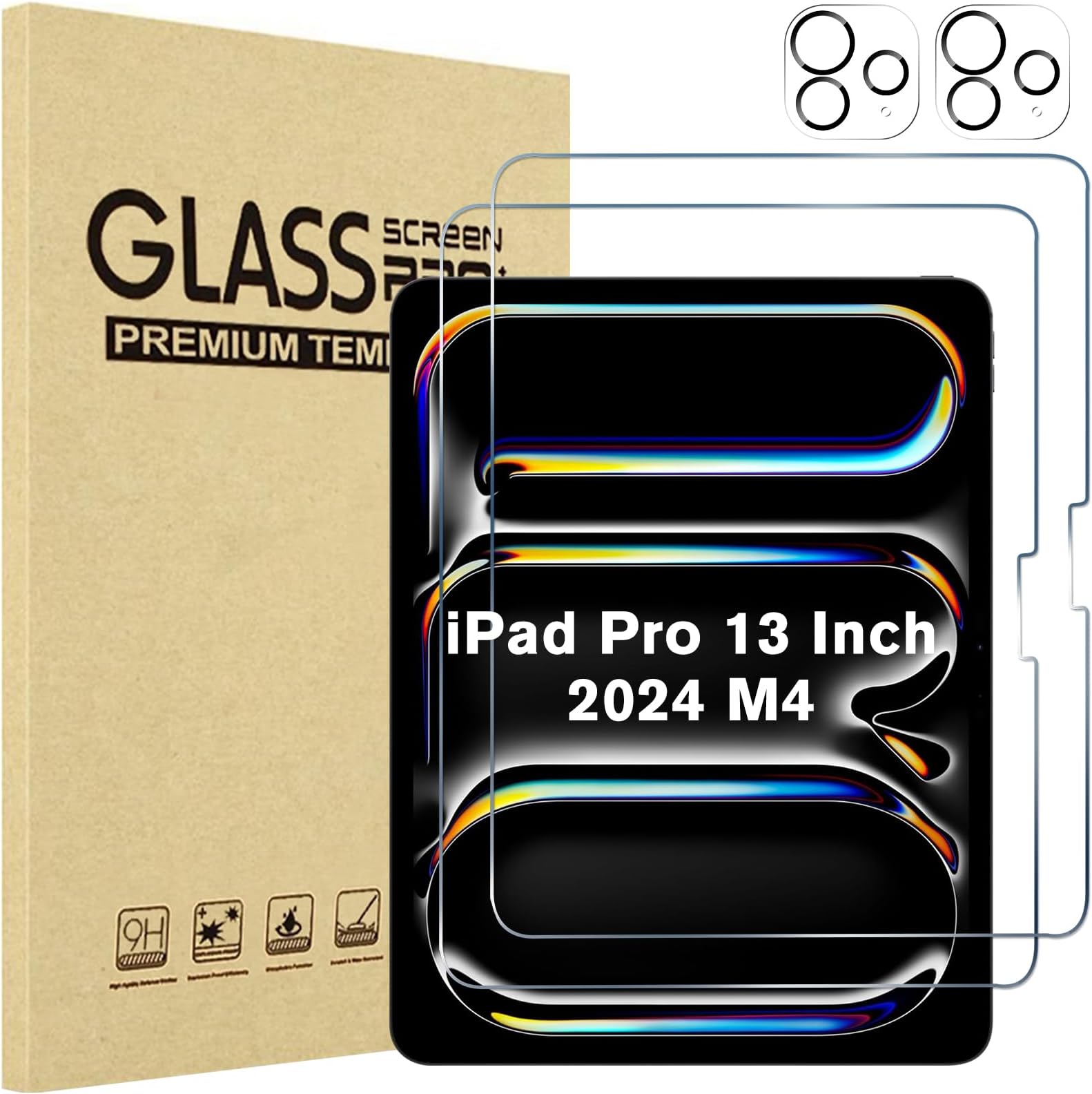 Amazon.com: SPARIN 2 Pack Screen Protector for iPad Pro 13-inch M4 2024 ...