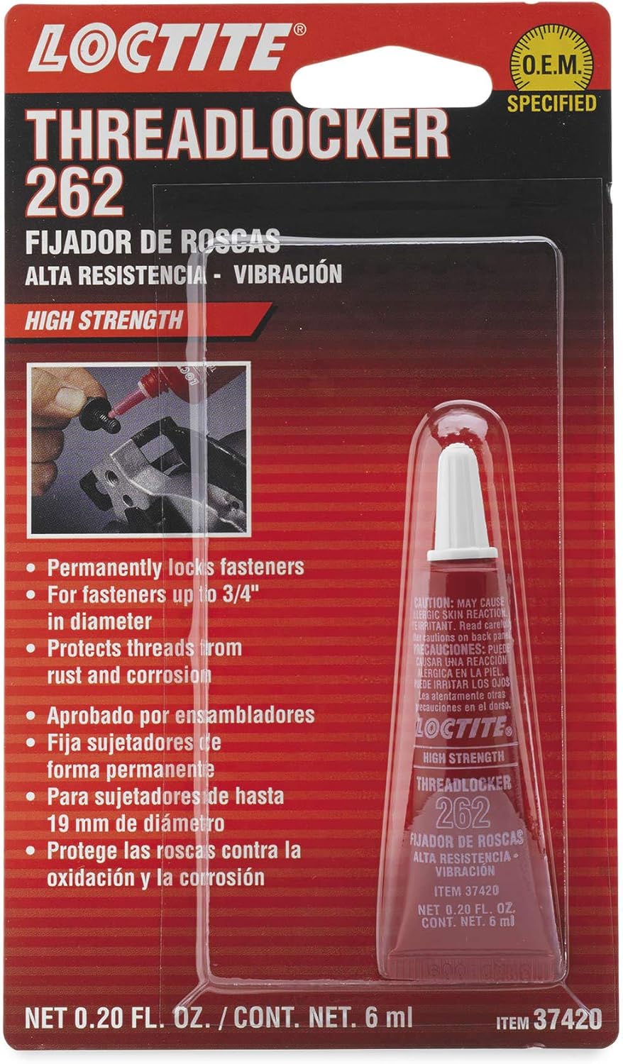 Loctite Threadlocker 262 Red 6ml/.20oz : Amazon.com.br: Automotivo