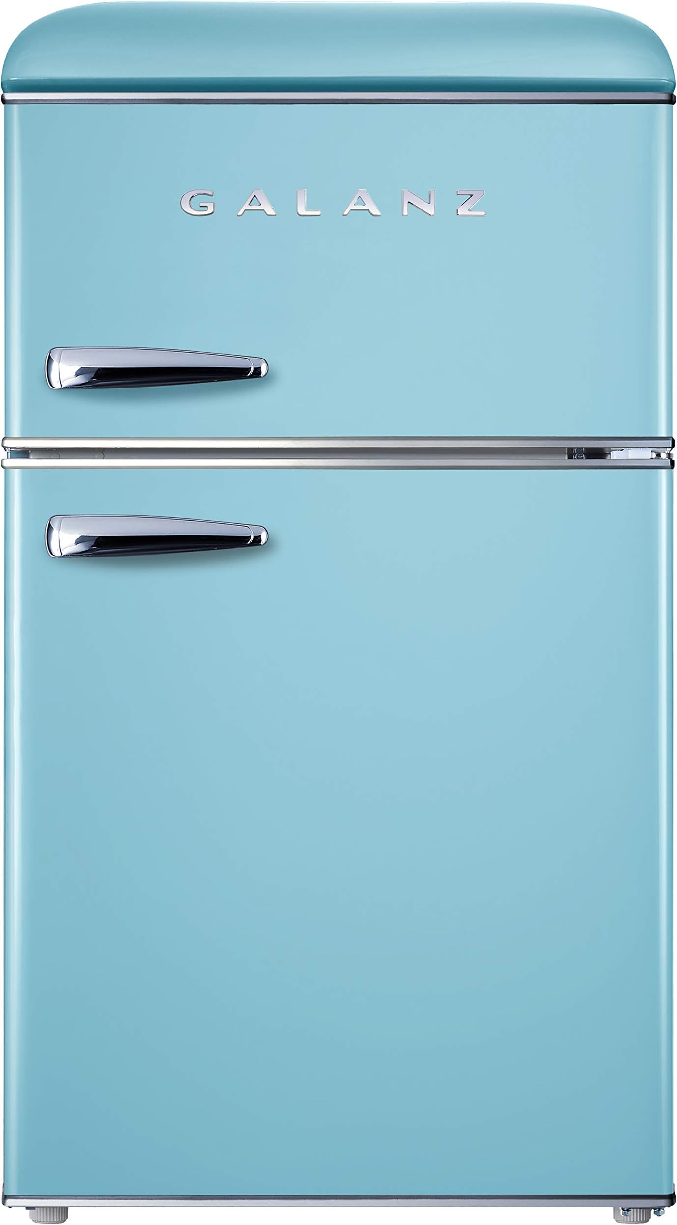 Amazon.com: Galanz Retro Compact Refrigerator with Freezer, Mini Fridge with Dual Doors ...