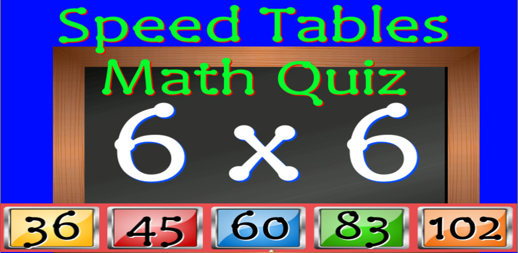 Speed Tables Math Quiz - App on Amazon Appstore