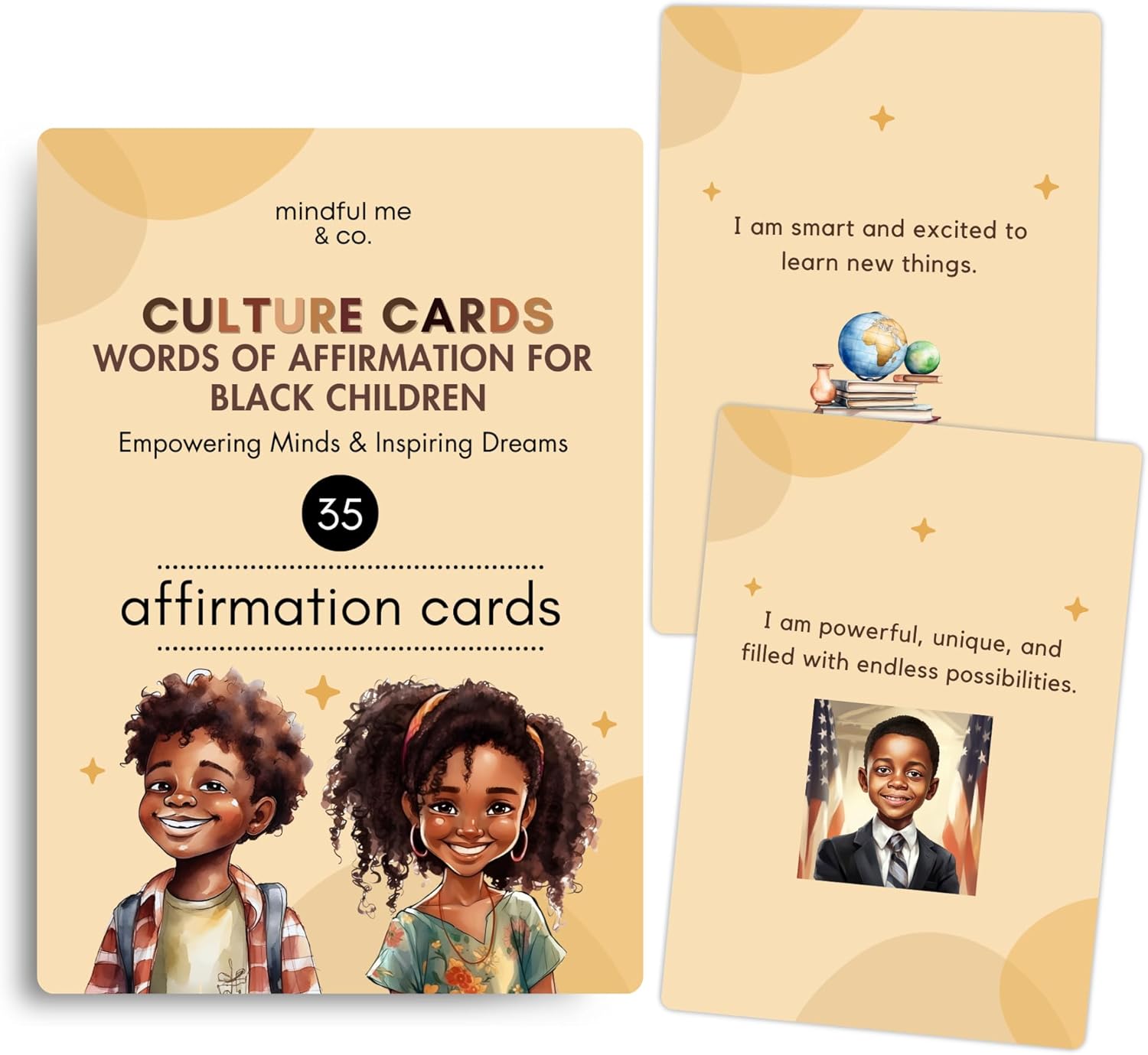 Amazon.com: Affirmation Cards for Black Kids - Empowering Positive Self ...
