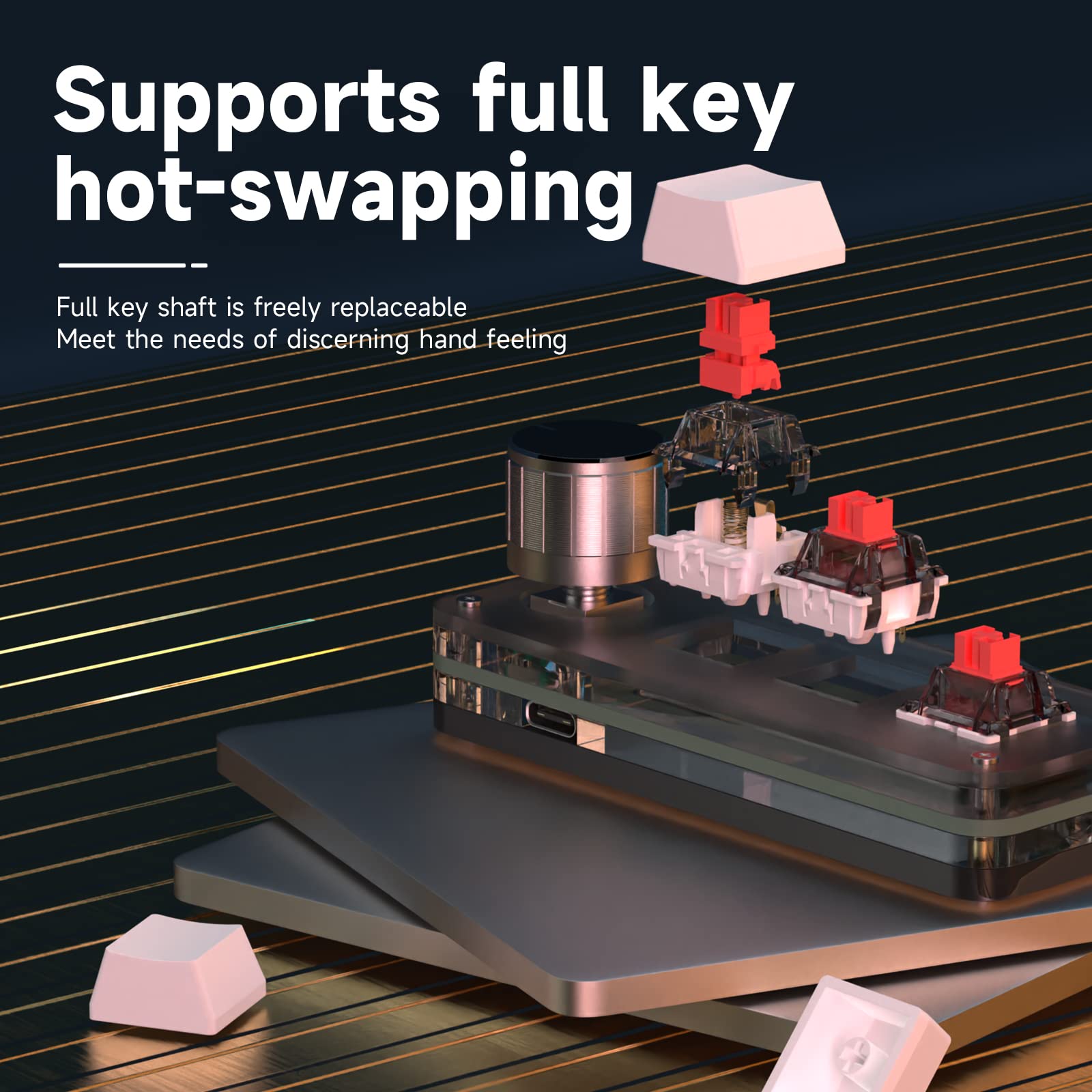 Snapklik.com : BRIMFORD USB Mini 3-Key Keypad, Programming Macro Pad