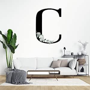 Amazon.com: Funlucy Black Letter Monogram C Wall Decor Art Decals ...