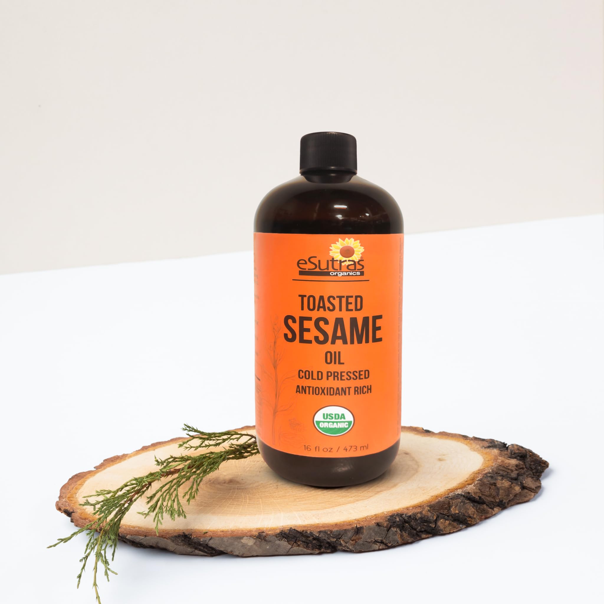 Amazon.com : Toasted Sesame Oil Organic 16 Oz Artisanal, Great for Stir ...