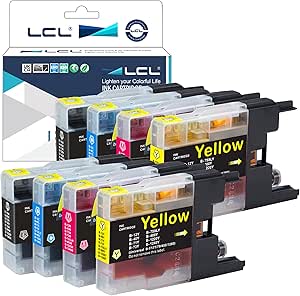 Amazon.co.jp: LCL Brother用 LC12-4PK LC12 LC12BK LC12C LC12M LC12Y 大容量 残量表示付き (2*4色セット 2BK+2C+2M ...
