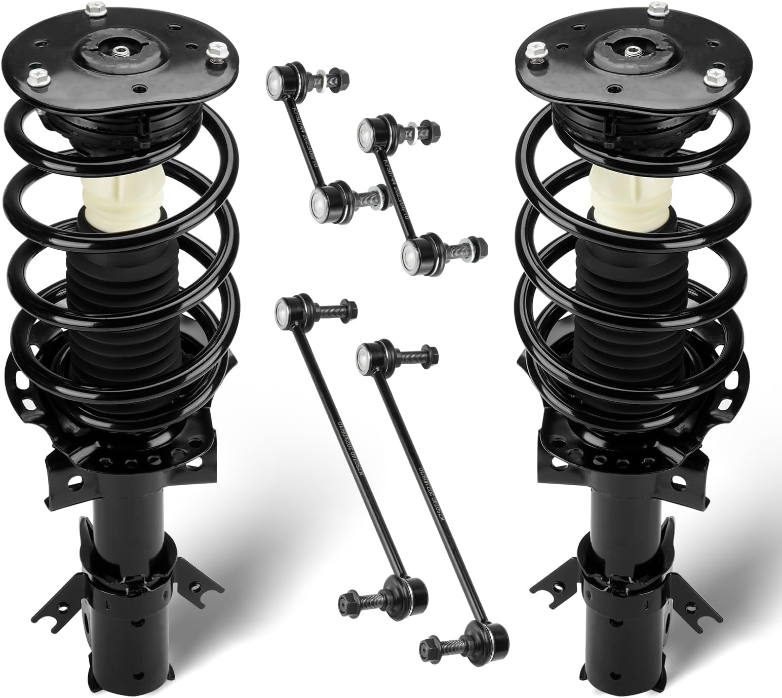 Amazon.com: Front Struts Assembly Shock Absorber & Sway Bars End Links ...