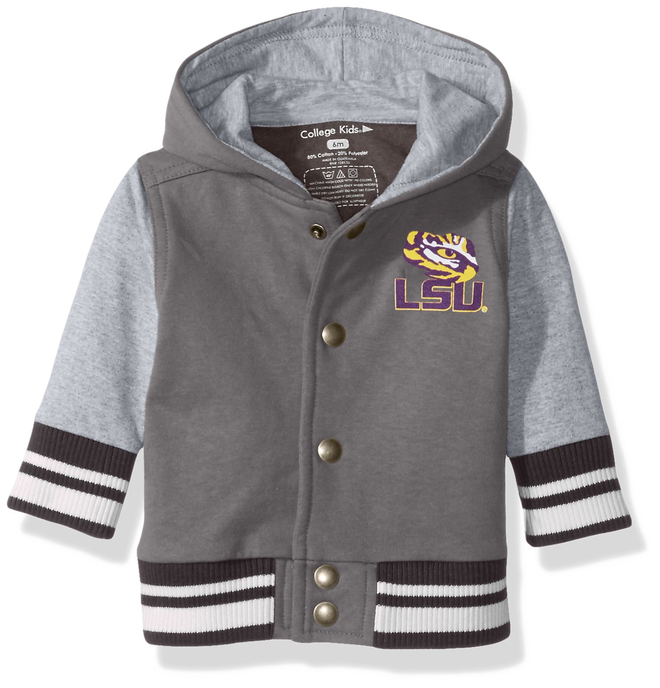 NCAA LSU Tigers Children Unisex Infant Letterman Jacket, 12 Months ...