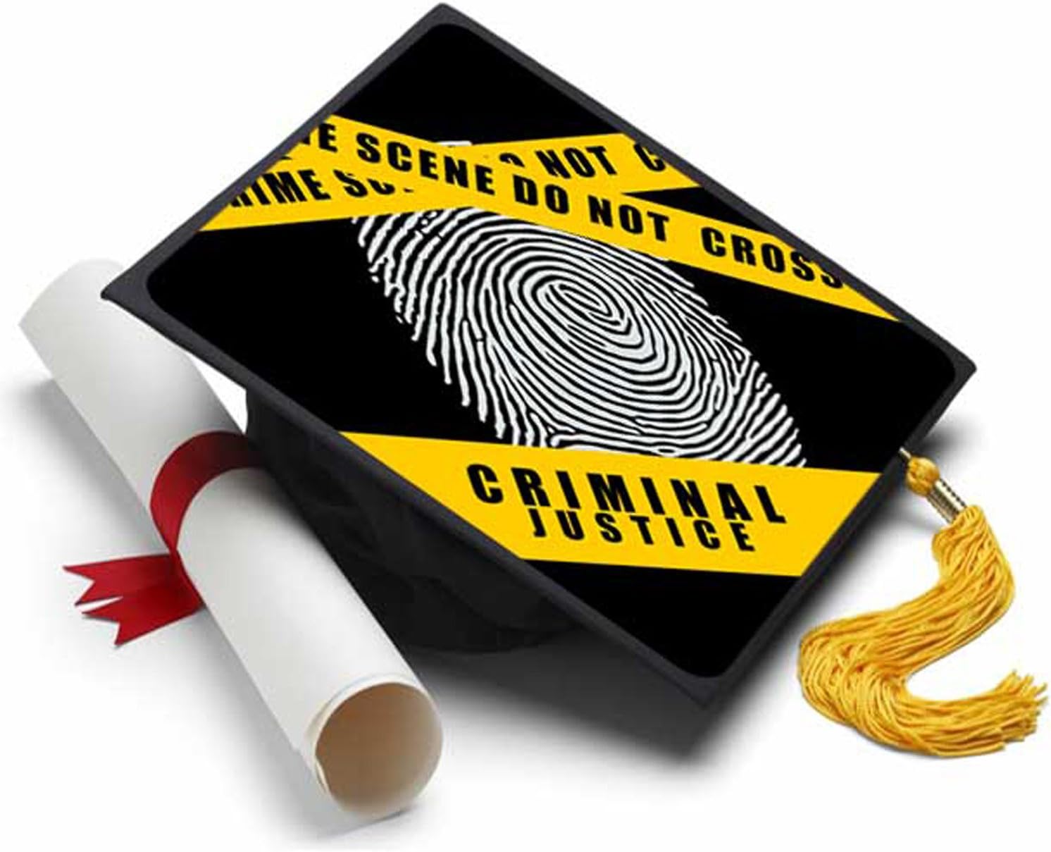 Amazon.com: Criminal Justice Grad Cap Topper, Grad Cap Decorations or ...