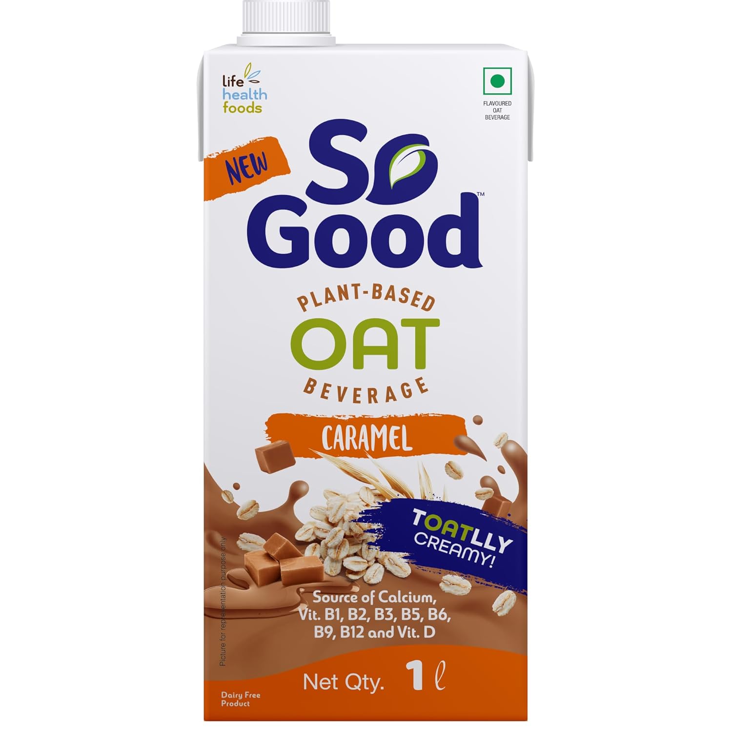 So Good Plant Based Oat Beverage Caramel Flavour 1 L | Lactose Free ...