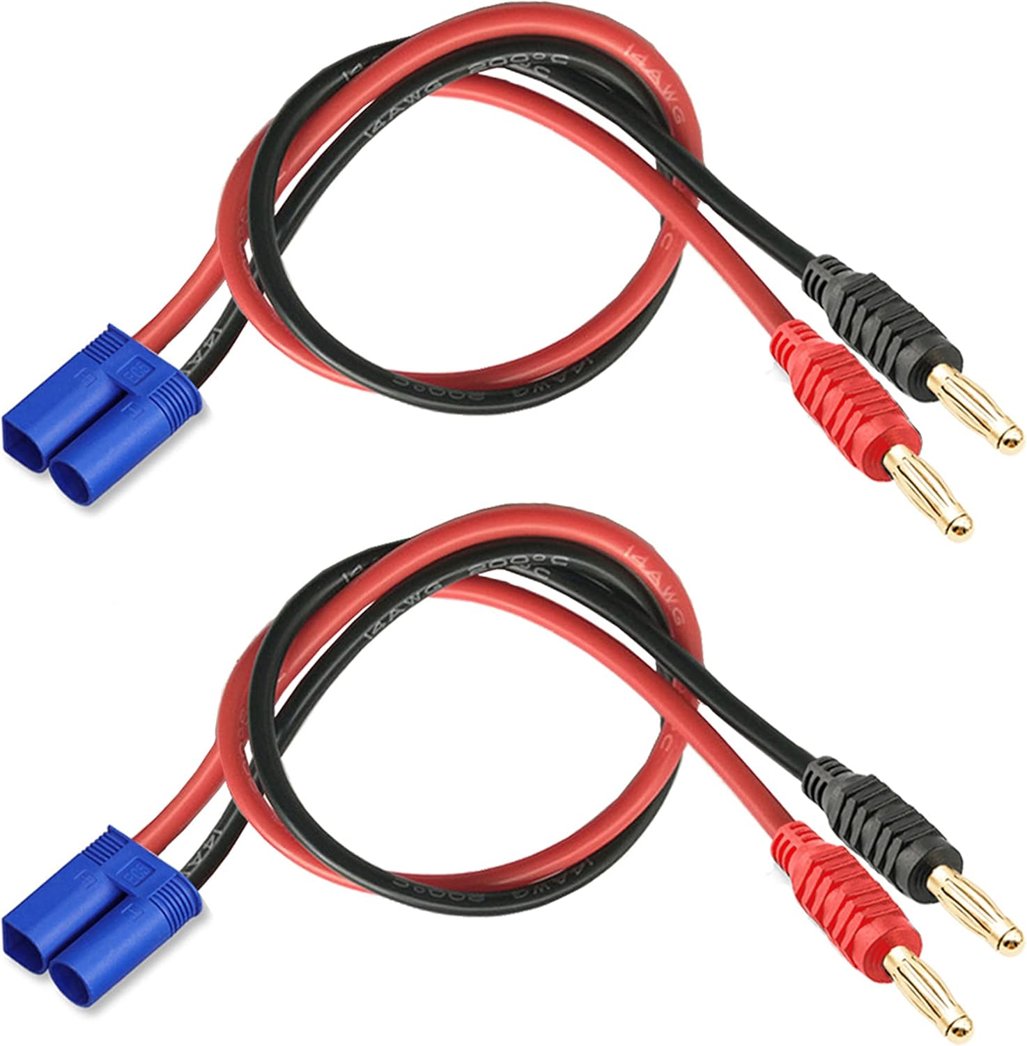 WOODGUILIN Adaptateur de Prise de Banane ec5 à 4mm, connecteur de câble de Charge de Prise ec5 ...