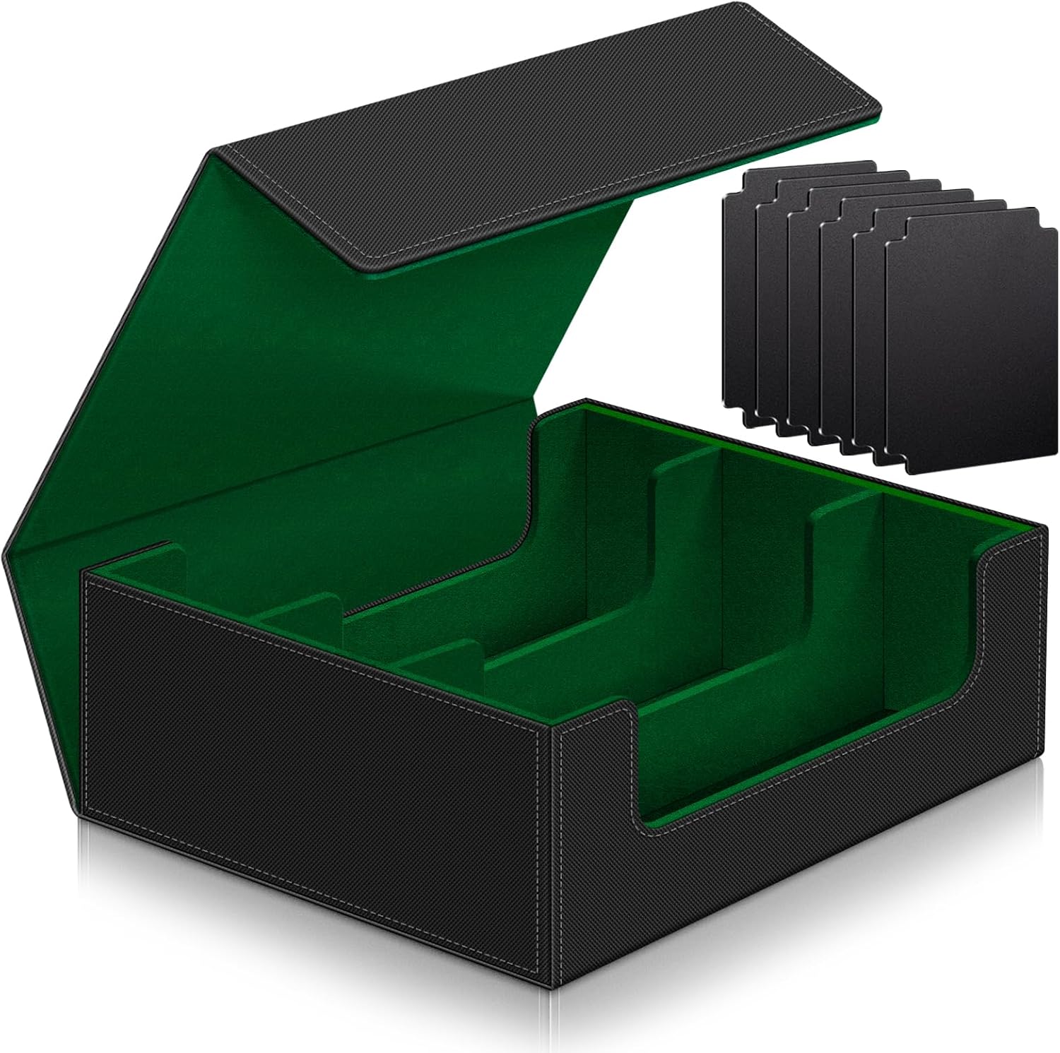 Amazon.com: 1800+ Card Deck Case for Trading Cards, Leather Magnetic ...