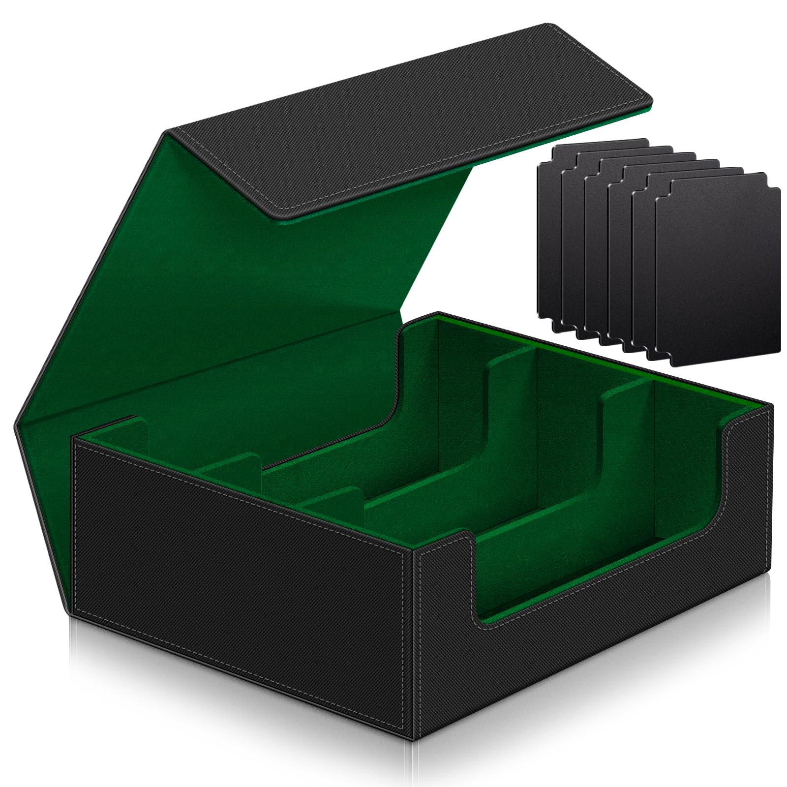 Amazon.com: 1800+ Card Deck Case for Trading Cards, Leather Magnetic ...