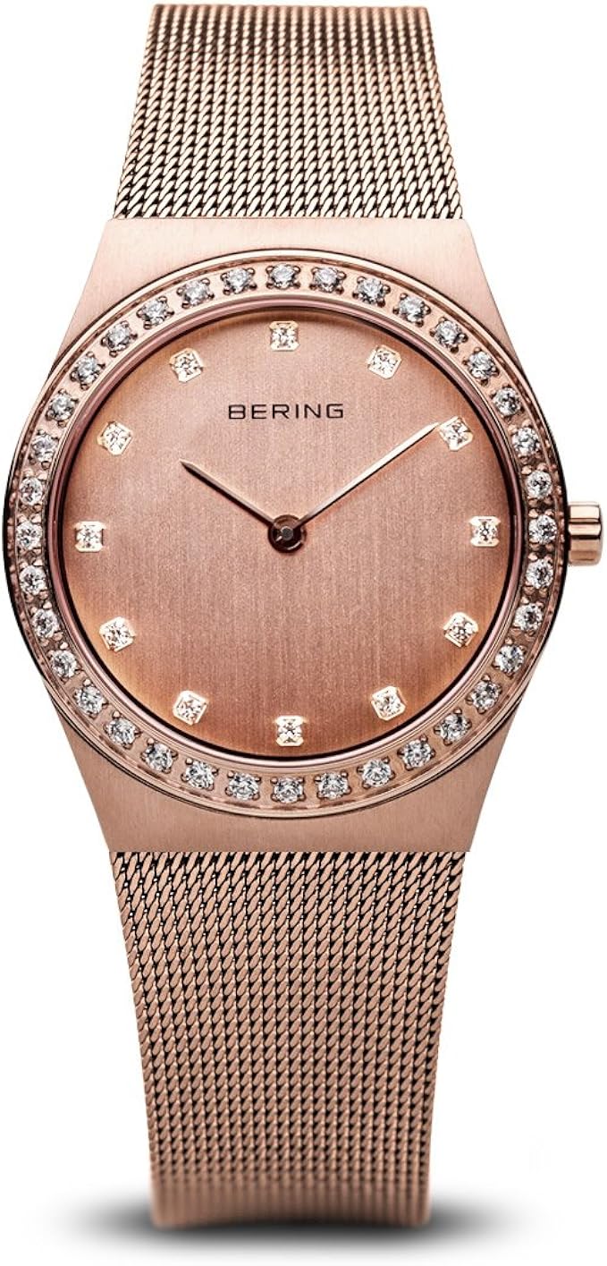BERING Damen Analog Quarz Classic Collection Armbanduhr mit Edelstahl ...