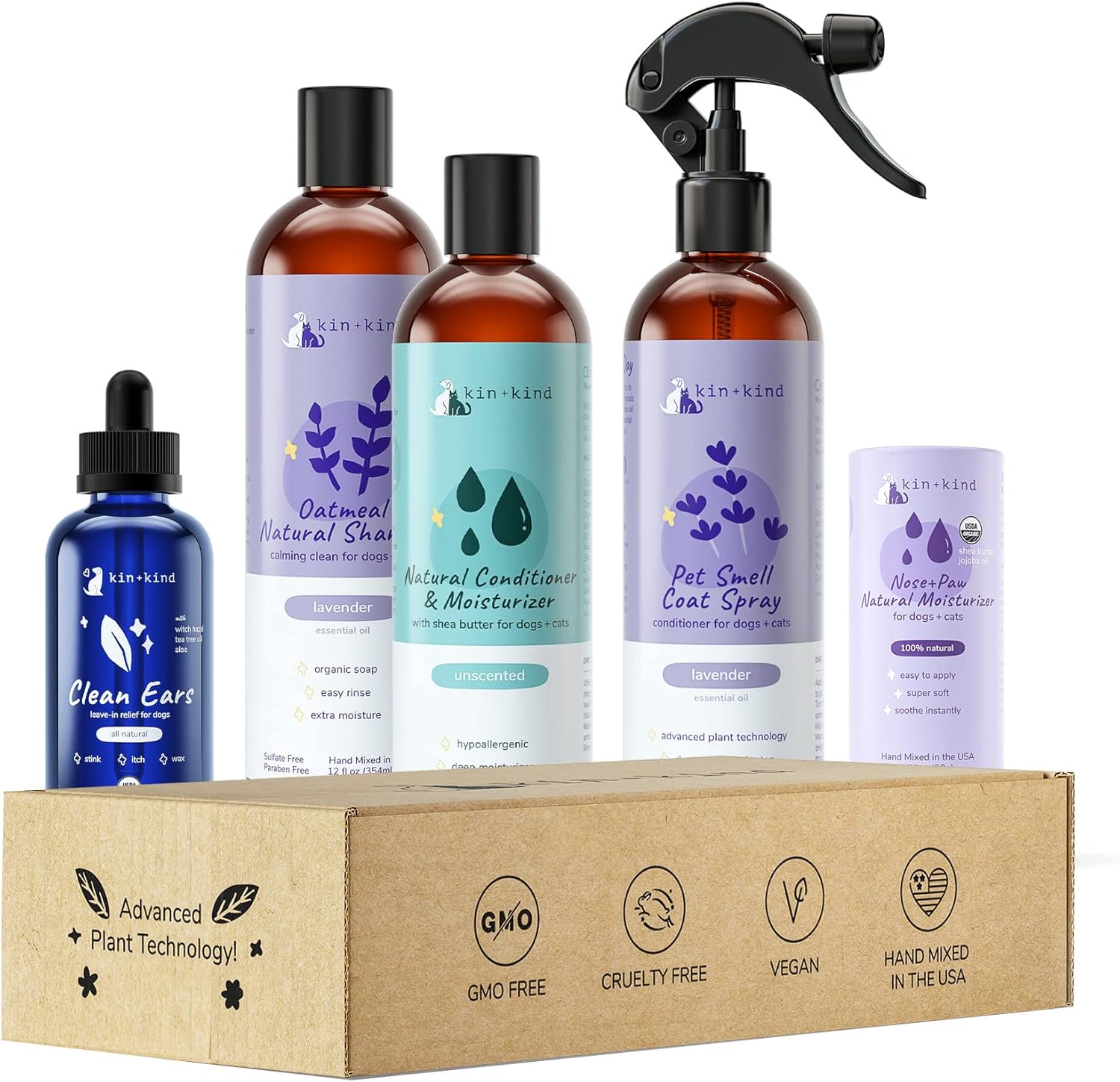 Amazon.com : kin+kind Complete Grooming Kit 1 : Pet Supplies