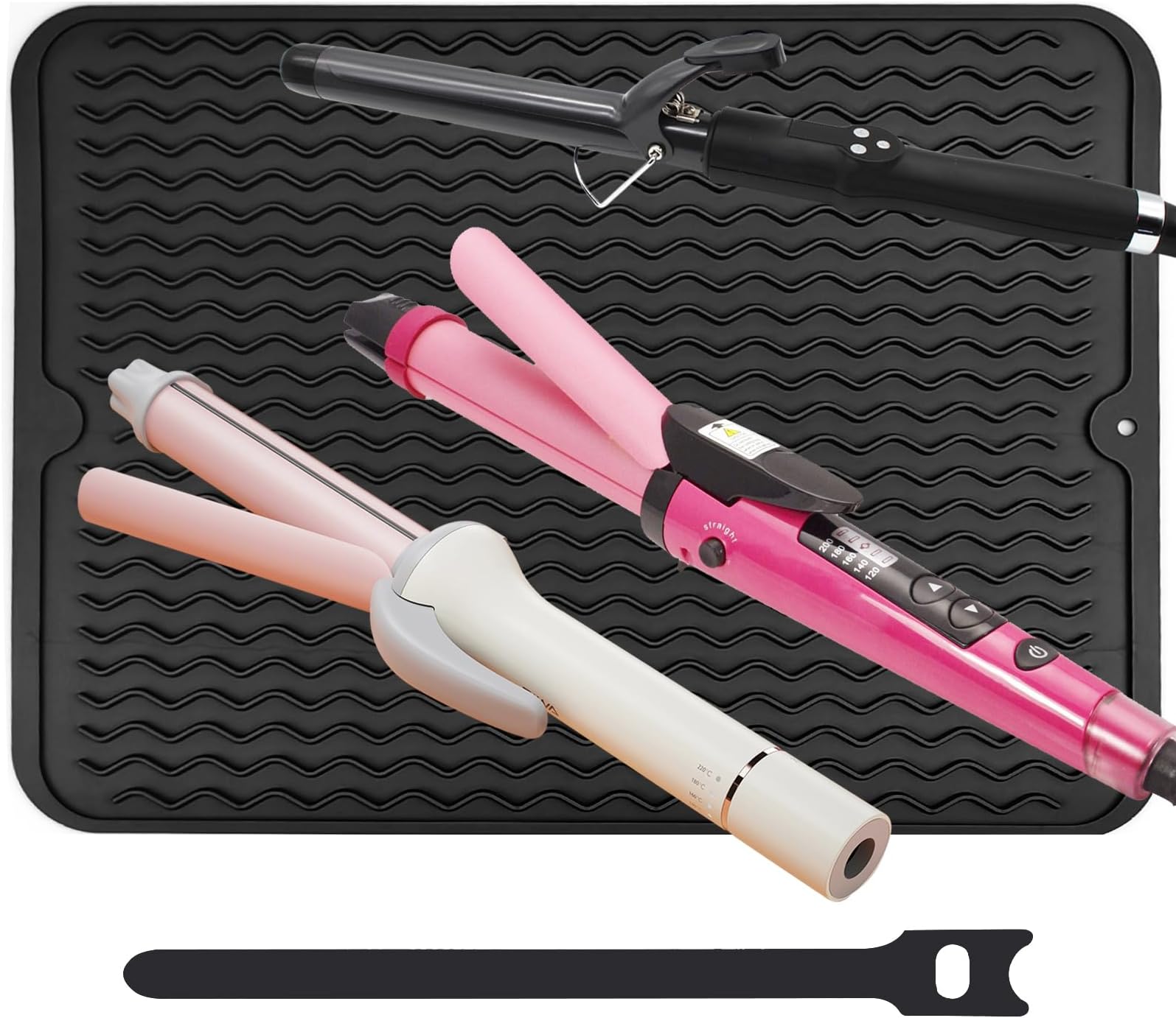 Amazon.com: Heat Mat for Curling Iron, Oversize Silicone Resistant Mat ...
