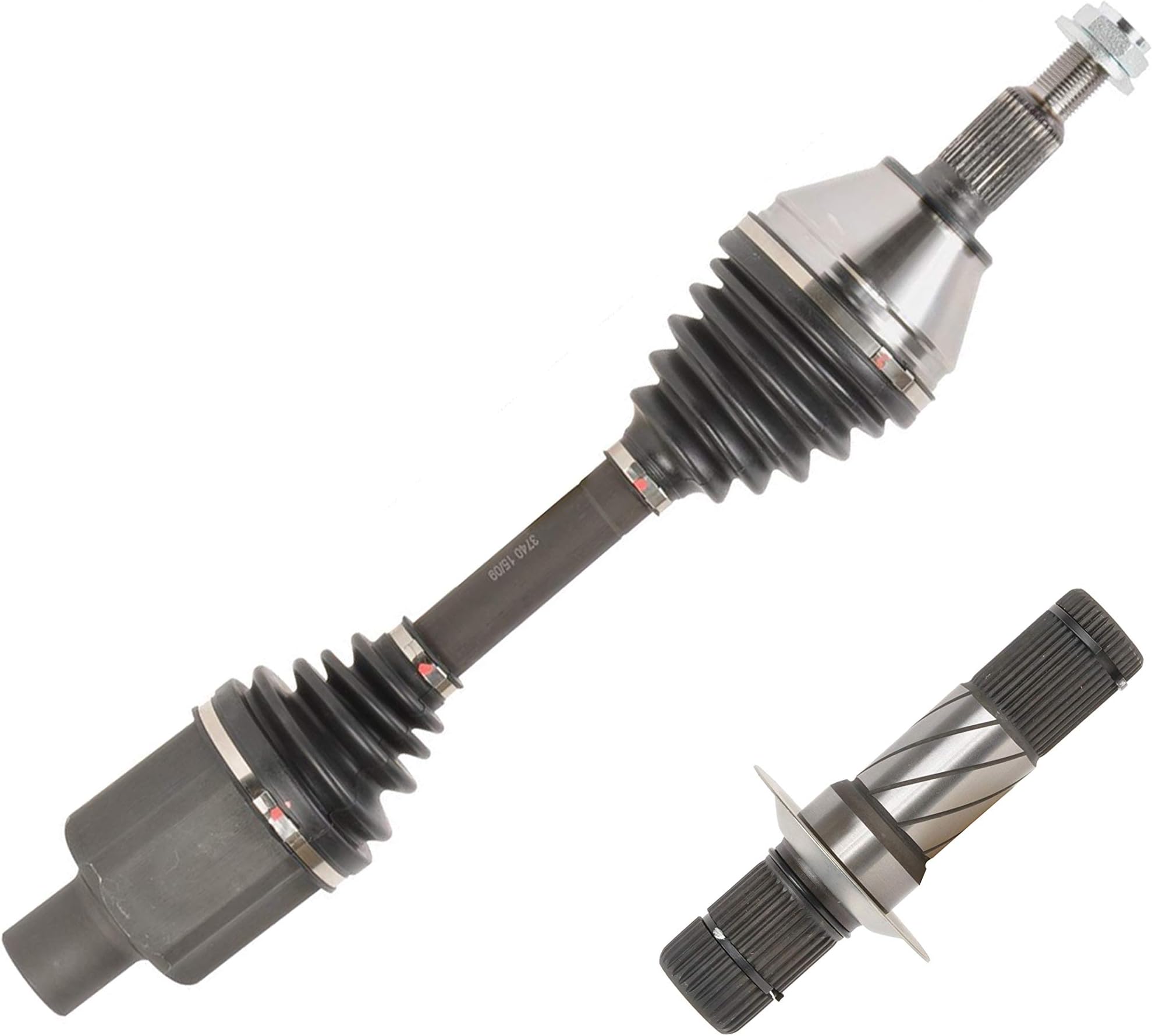 Amazon.com: 1 New DTA Front Left Side CV Axle + 1 Intermediate Stub ...