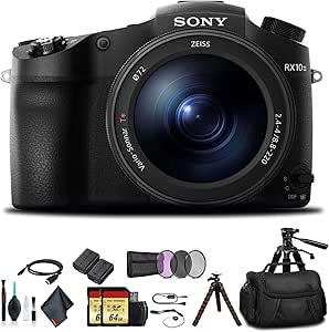 Amazon.com : Sony Cyber-Shot DSC-RX10 IV Camera DSCRX10M4/B with Soft ...