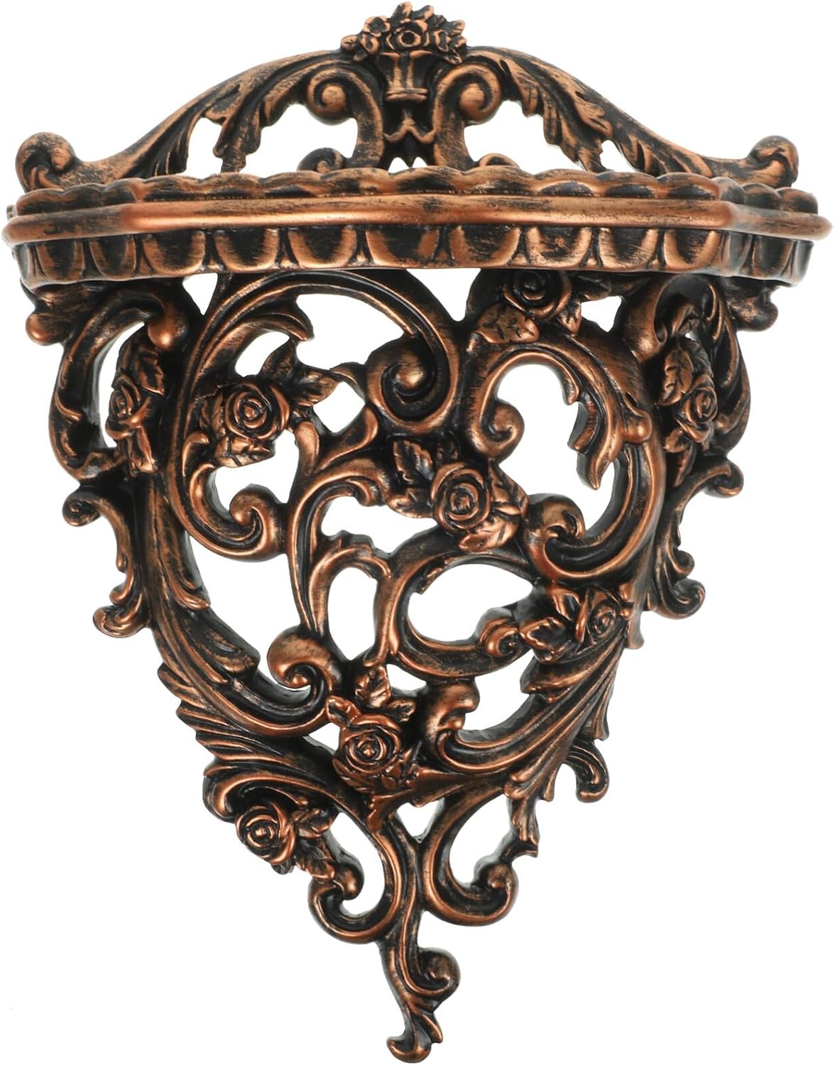 Amazon.com: HOLIDYOYO European Wall Floating Shelf Hollow Style Shelf ...