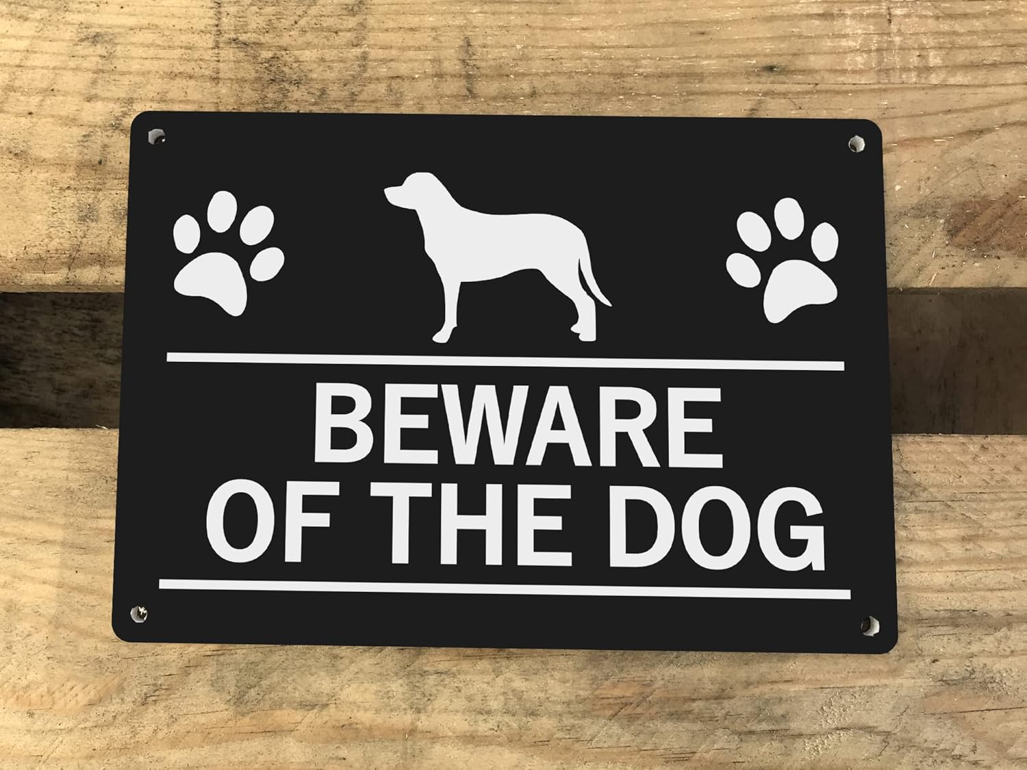 Beware Of The Dog / Dogs Outdoor Sign. Easy to read, informative notice ...