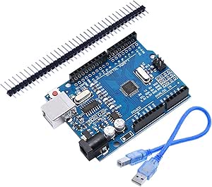 UNO R3 Board ATmega328P with USB Cable(Arduino-Compatible) and 2.54mm ...