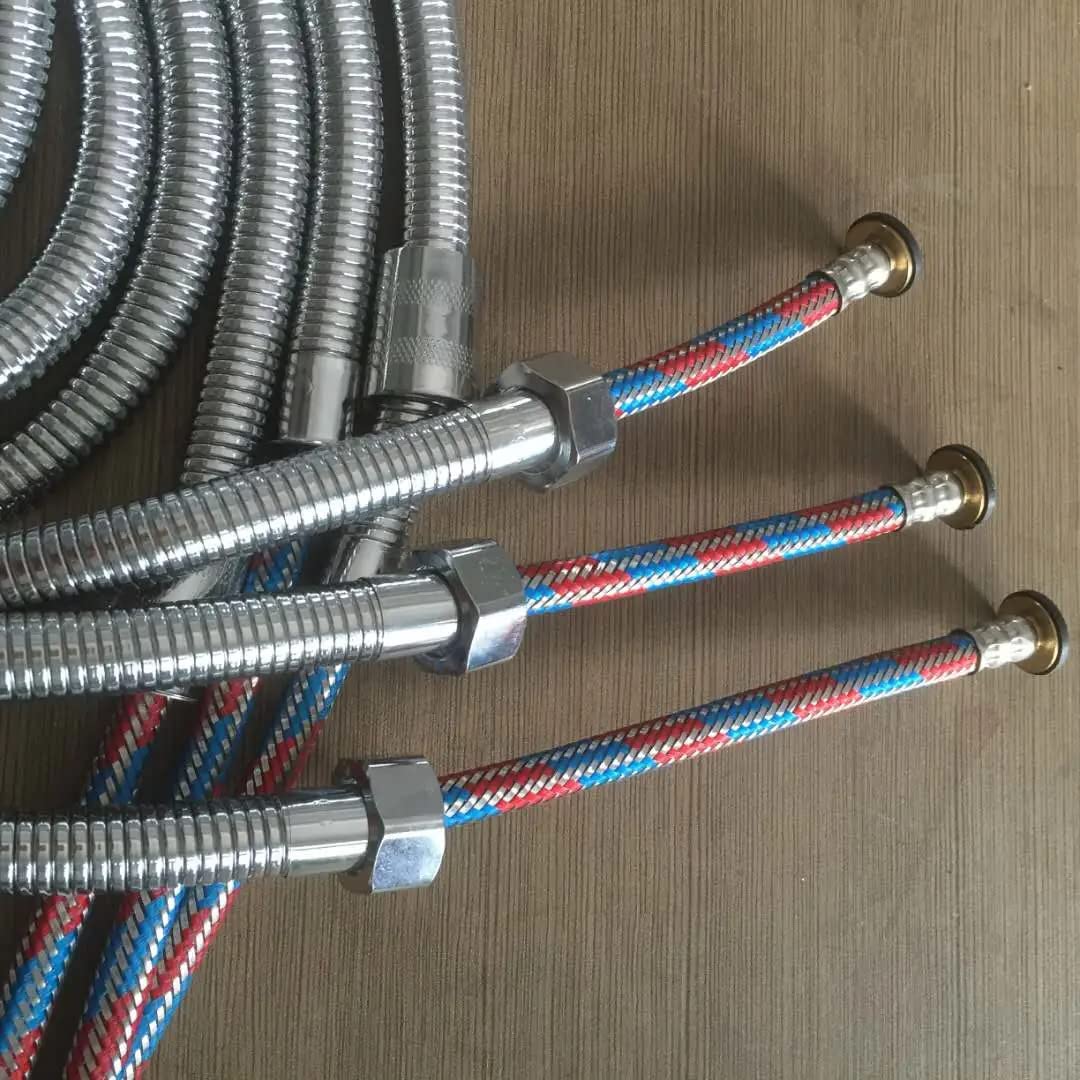 Stainless Steel Shower Hose with Nylon Braided EPDM Inner Tube : Amazon ...