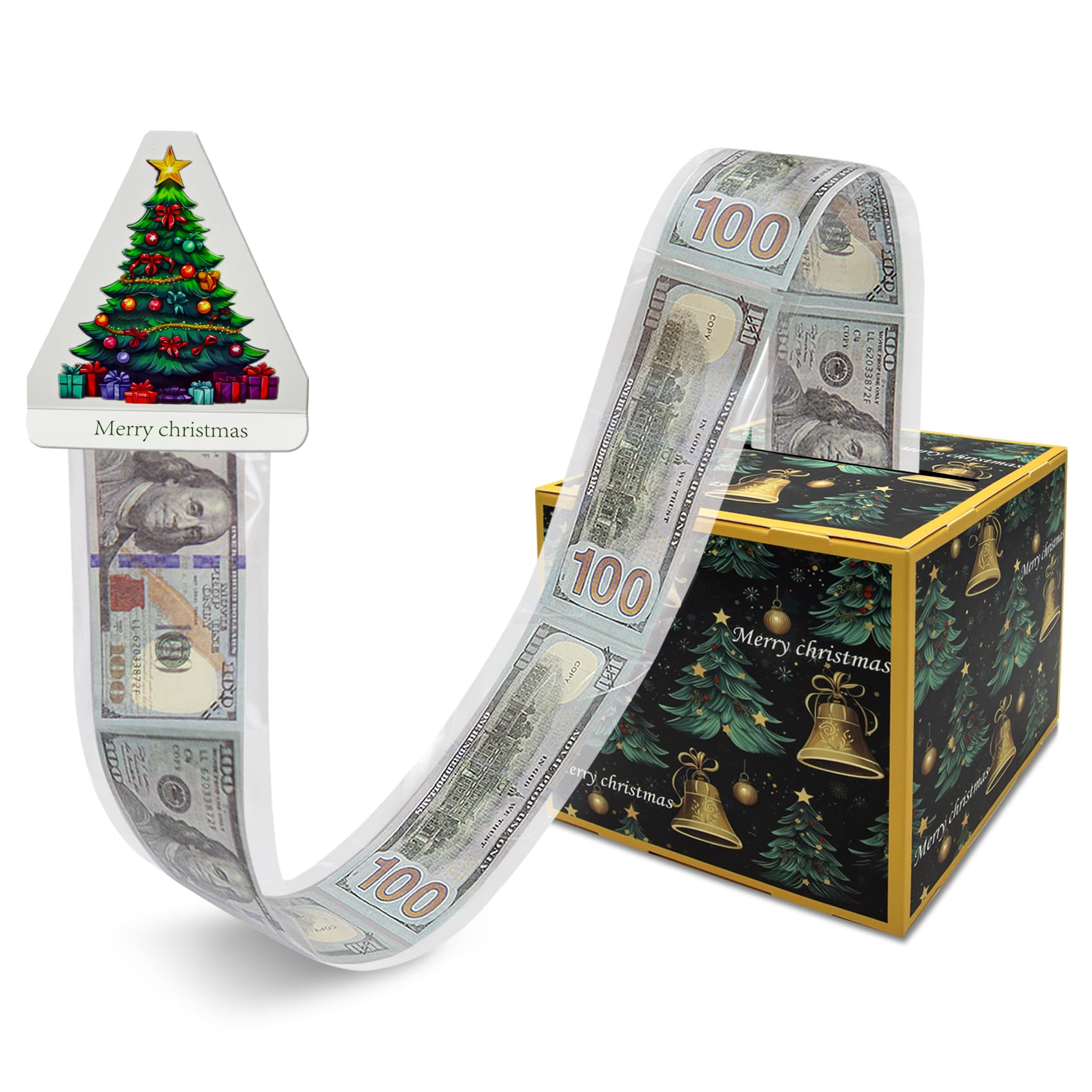 Amazon.com: FERGONO Merry Christmas Gift Money Box, Money Box for Cash ...