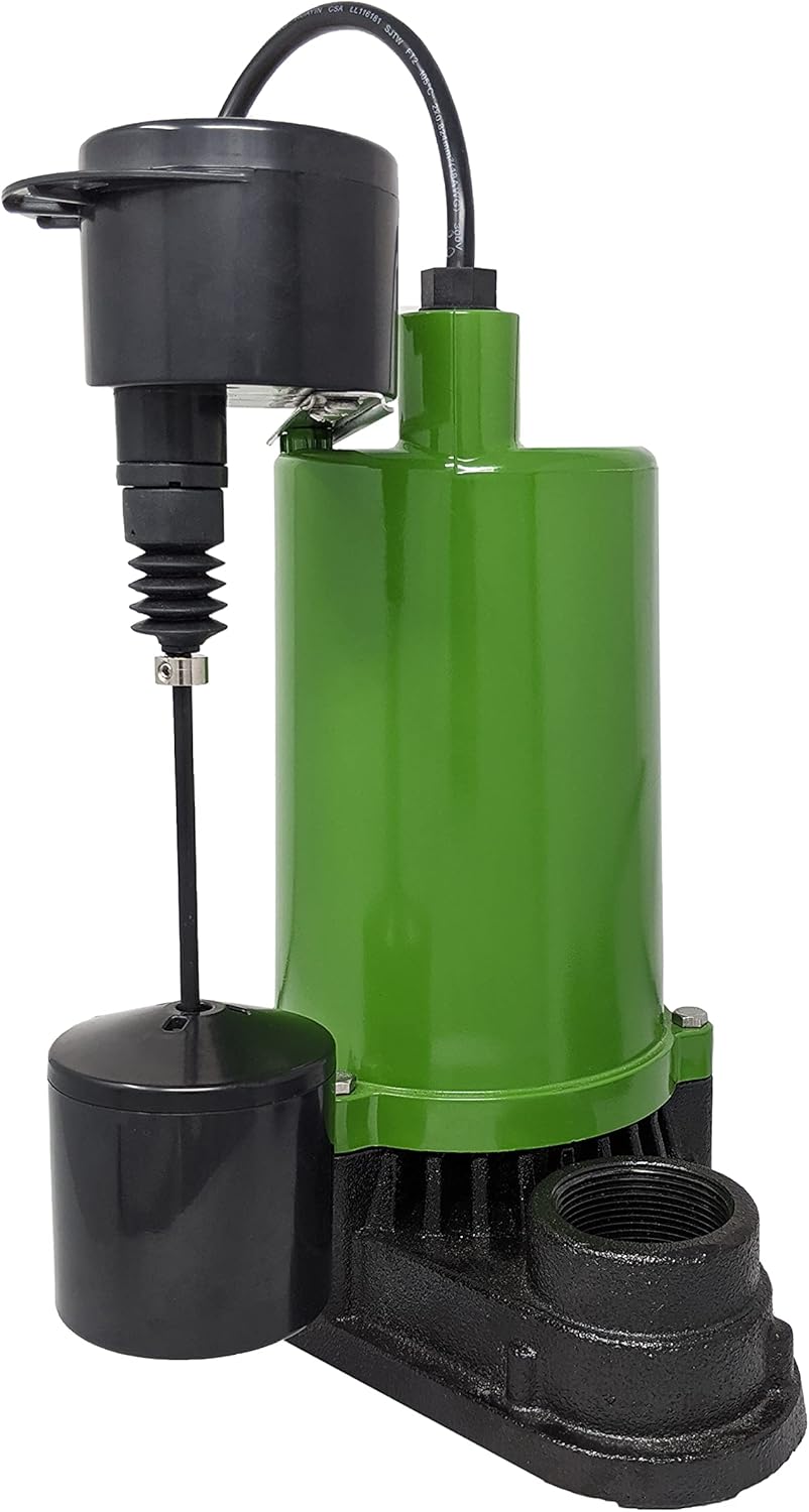 PumpSpy 1/2 HP Sump Pump with Corrosion and Rust Resistant Housing ...