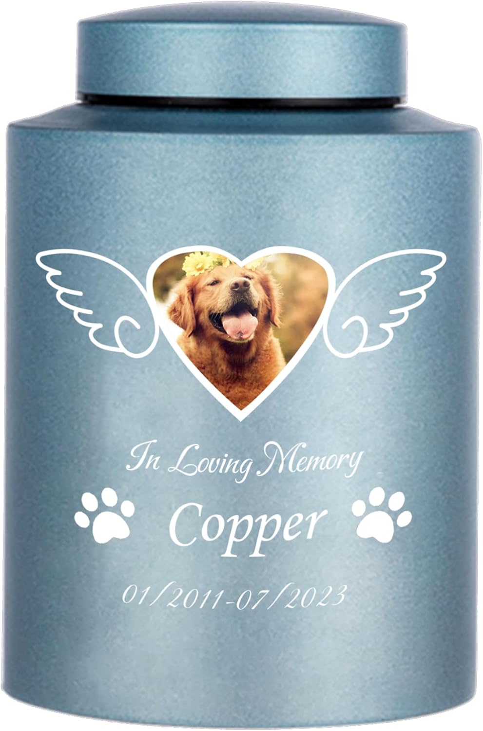 Amazon.com: Custom Urns for Dogs and Cats Ashes Personalized Pet Urn ...