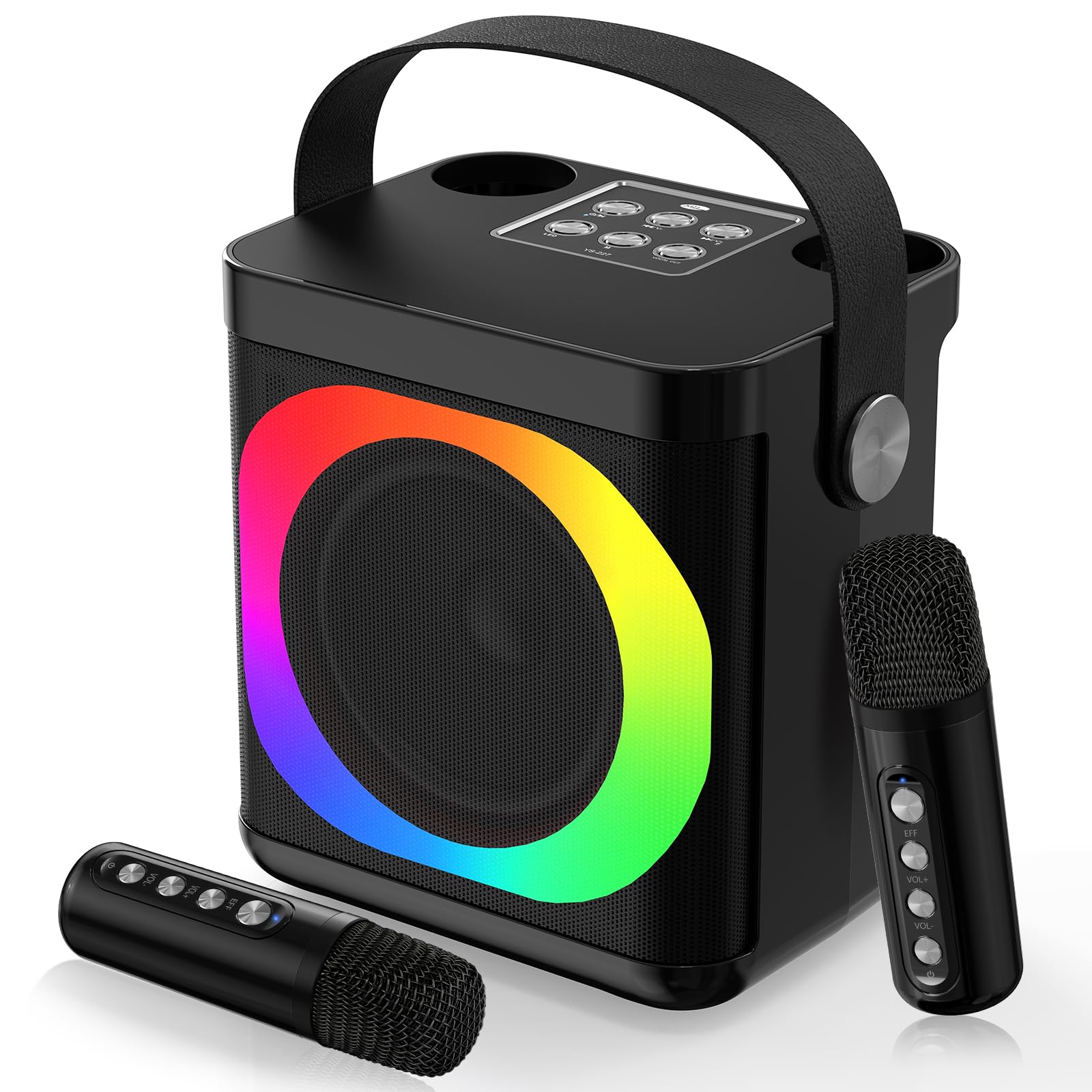 Amazon.com: Karaoke Machine for Adults & Kids, Portable Karaoke Speaker ...