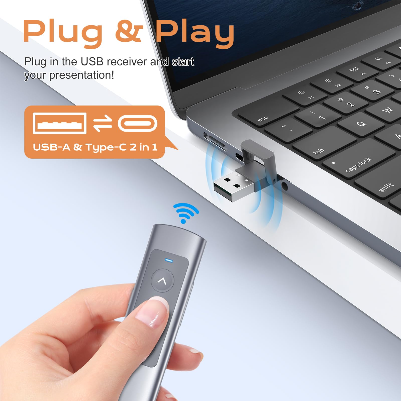 Presentation Clicker Wire...B0DD36Q8PG | Encarguelo.com.ve