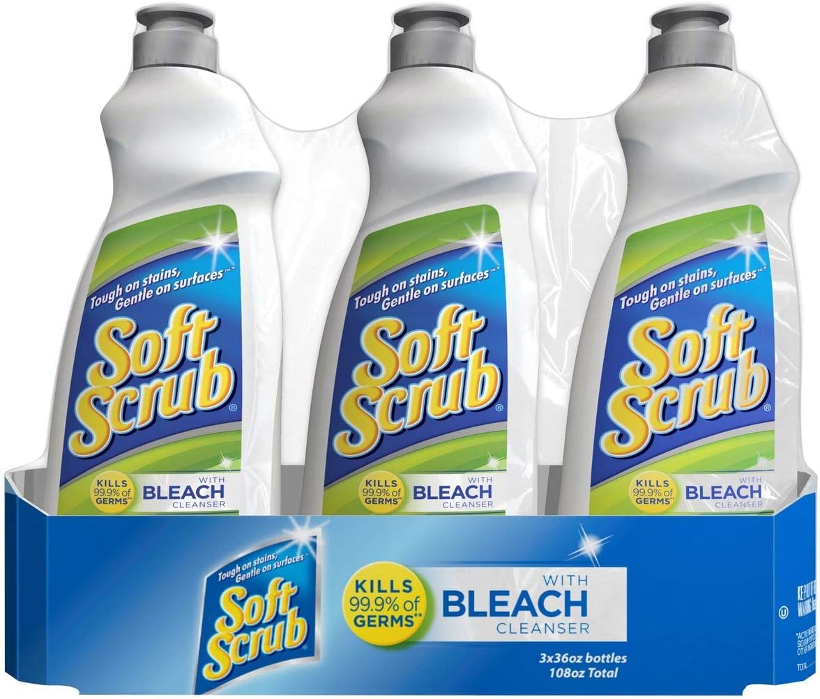 Amazon.com: Product of Soft Scrub with Bleach Cleanser, 36 oz., 3 ct ...
