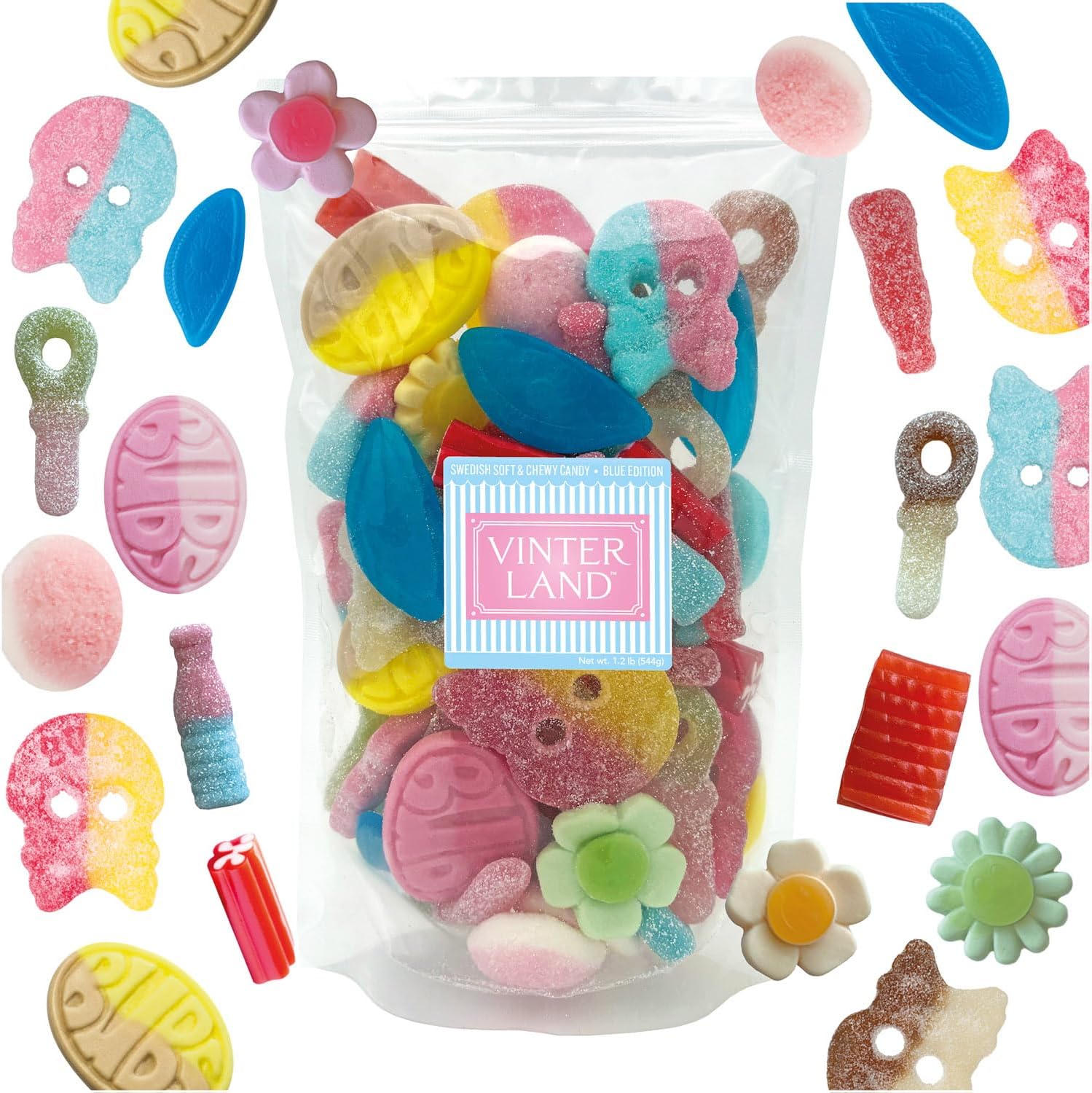 Amazon.com : Swedish Candy Mix - Goody Bubs Candy Ovals - Skull Candy ...