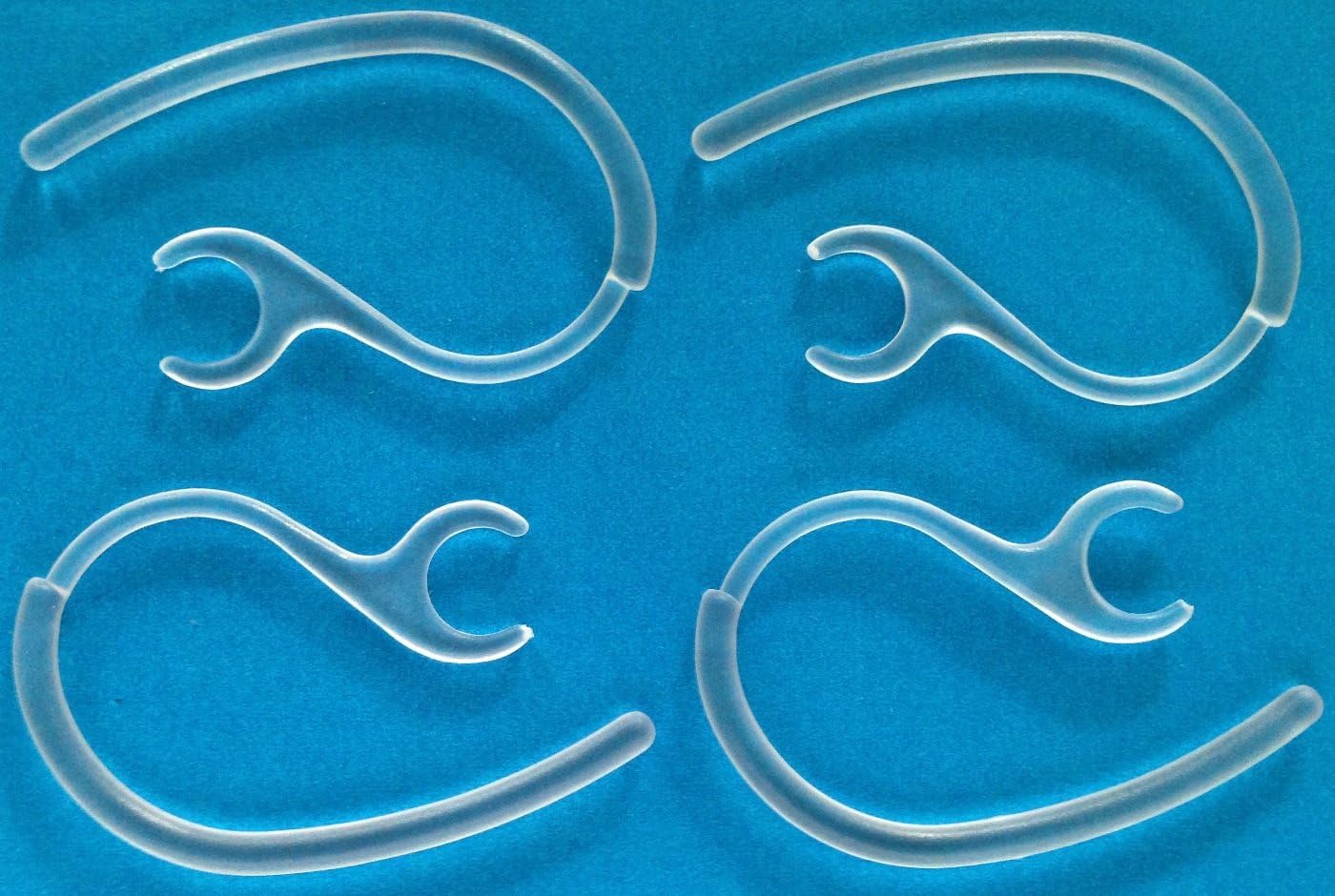 Amazon.com: NICKSTON 4pcs New Small Clear Earhooks Compatible with ...
