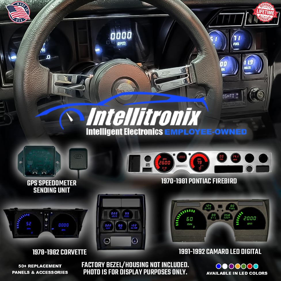 Intellitronix C3 Corvette 1978-1982 Panel de repuesto digital LED para ...