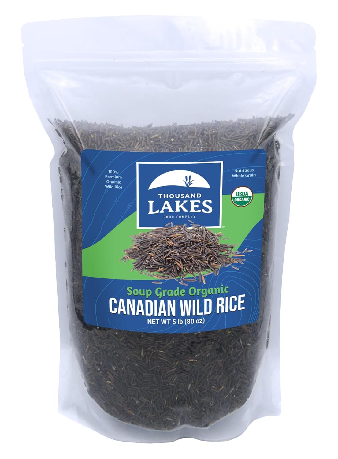 Amazon.com : Thousand Lakes Organic Canadian Wild Rice - Soup Grade ...