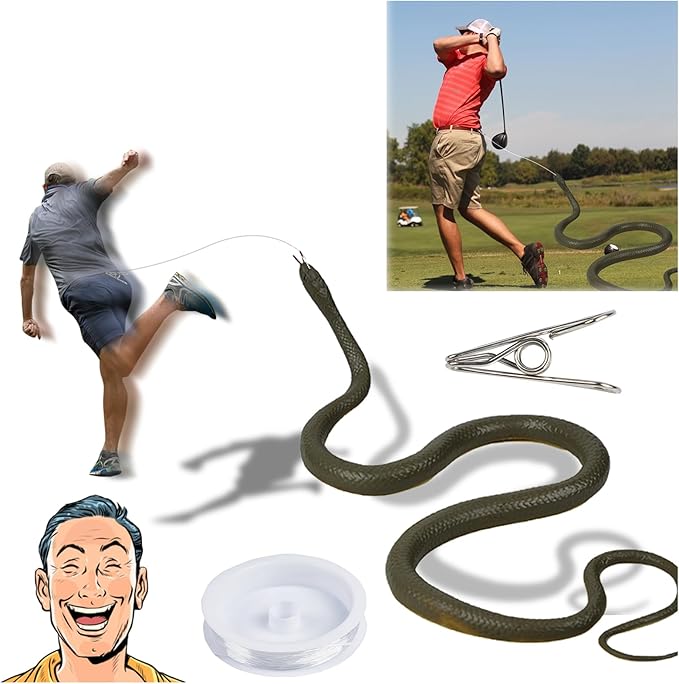 Amazon.com: Gzrnje Snake Prank With String and Clip - Golf Snake Prank ...
