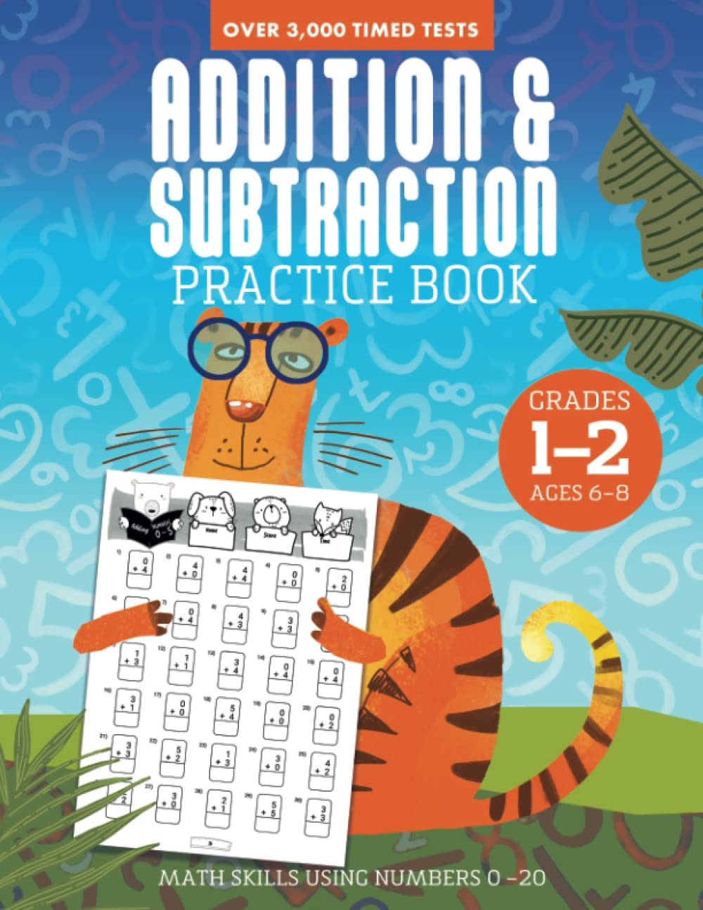 Addition and Subtraction Practice Book For Grades 1–2 (Ages 6–8): Over ...