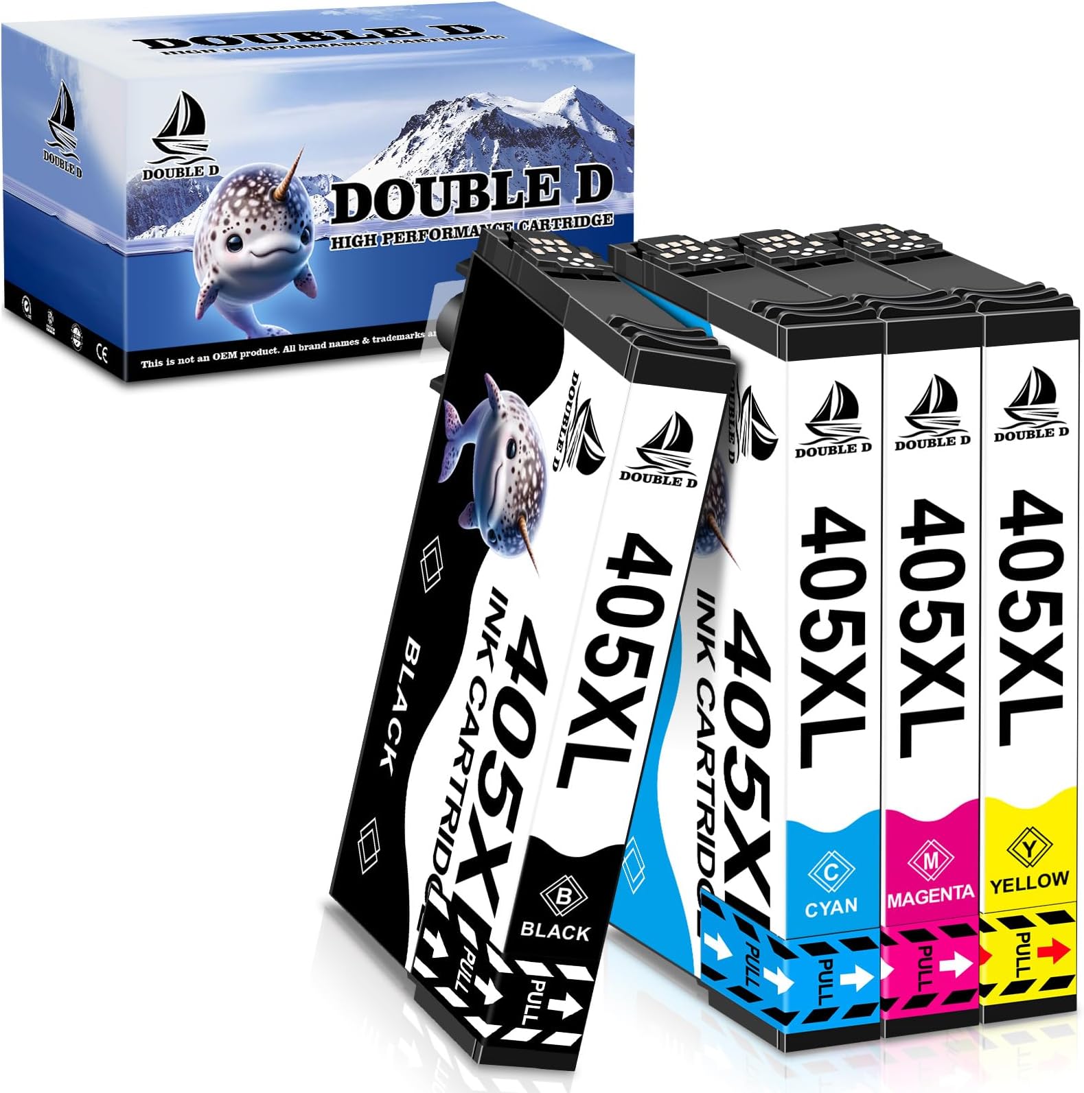 DOUBLE D 405XL Ink Cartridges for Epson 405XL 405 XL Ink Work for Epson ...