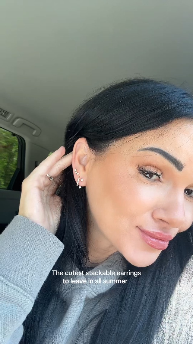Watch Comfortable stackable earrings!!! So cute on Amazon Live