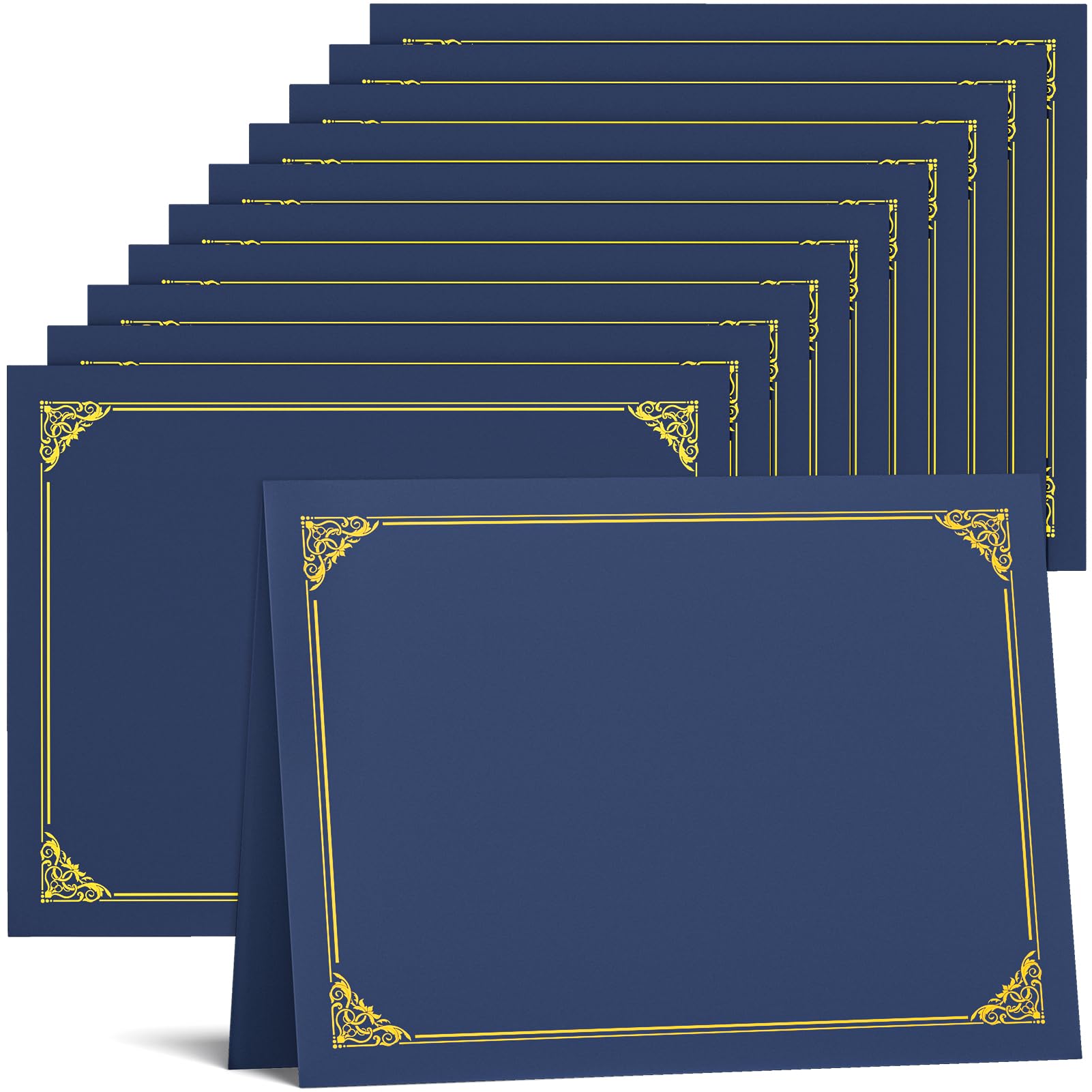 Snapklik.com : CreGear 10 Pack Certificate Holders, Navy Blue Diploma ...