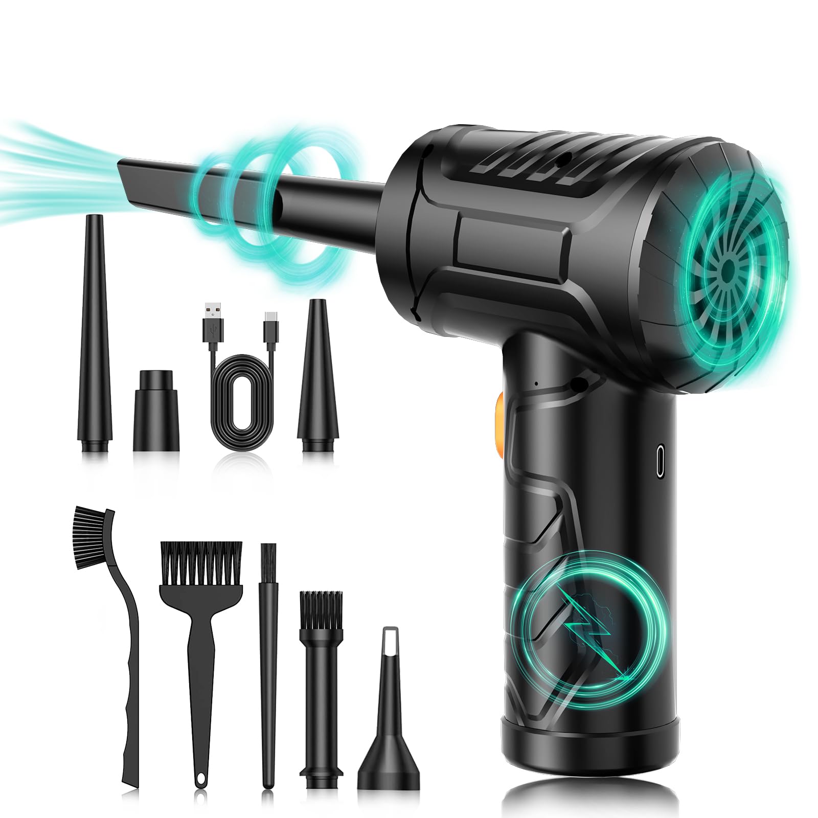 Amazon.com: Compressed Air Duster, Futuristic 3 Gear to 110000 RPM ...