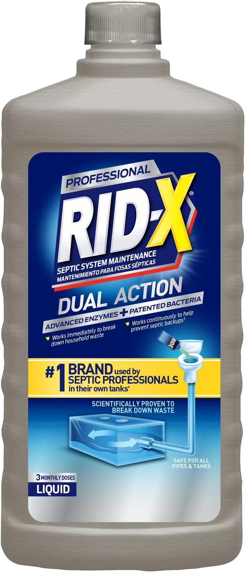 Amazon.com: Rid-X Platinum Septic System Treatment, 3 Month Supply of ...
