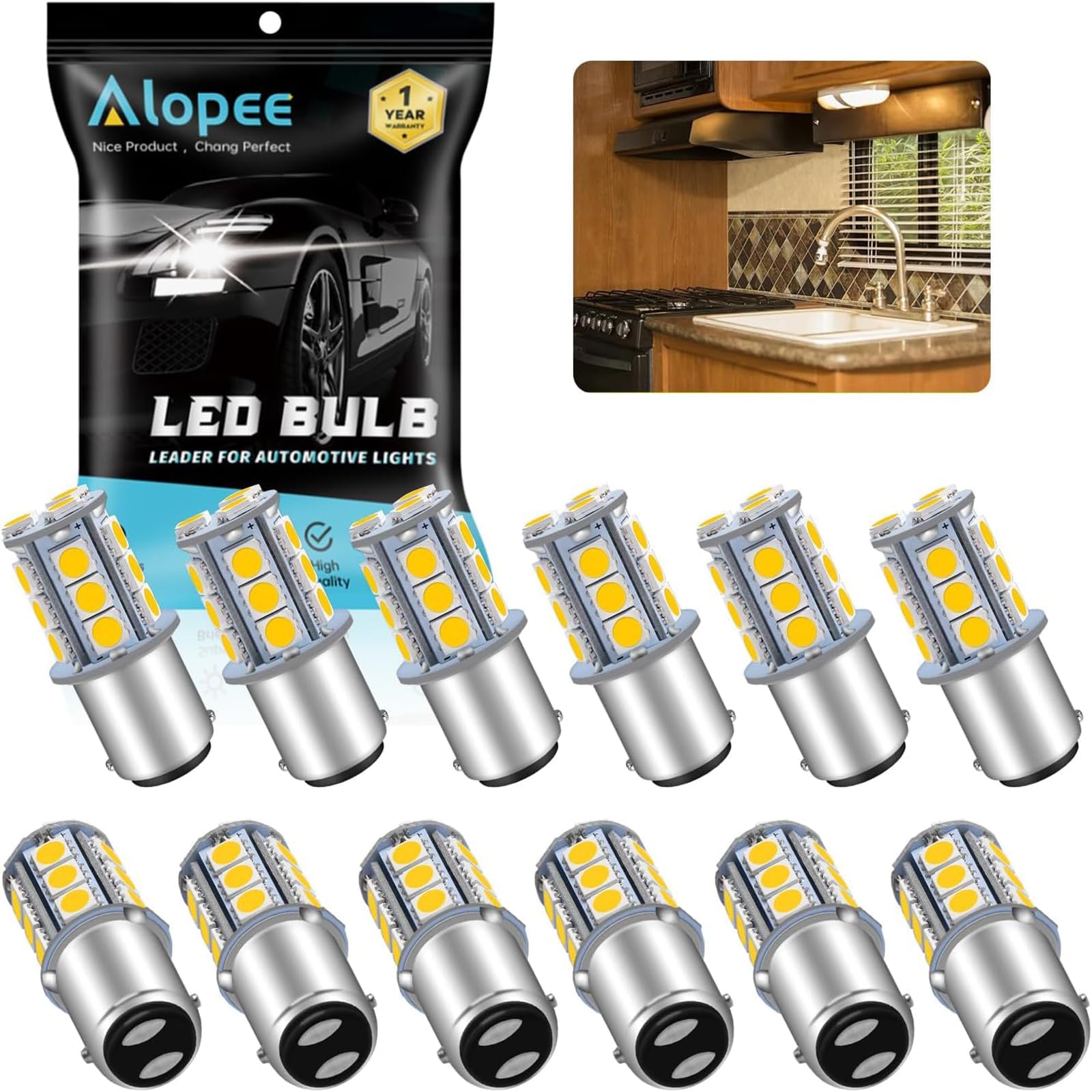 Amazon.com: Alopee 12 Pack Non Polarity 1142 Led Bulb for Marine Boat ...