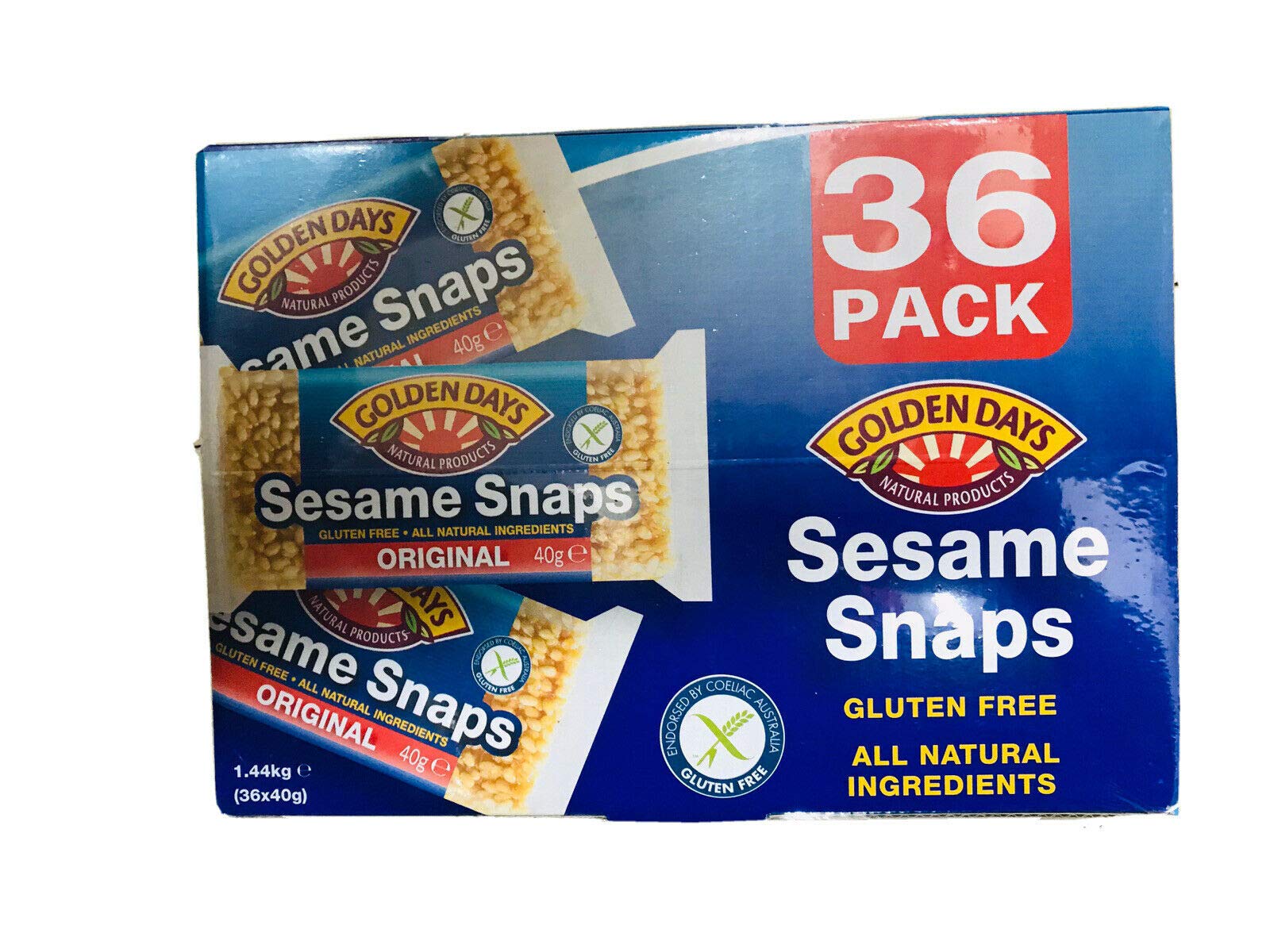 Golden Days Sesame Snap 40 g (Pack of 36) : Amazon.com.au: Pantry Food ...