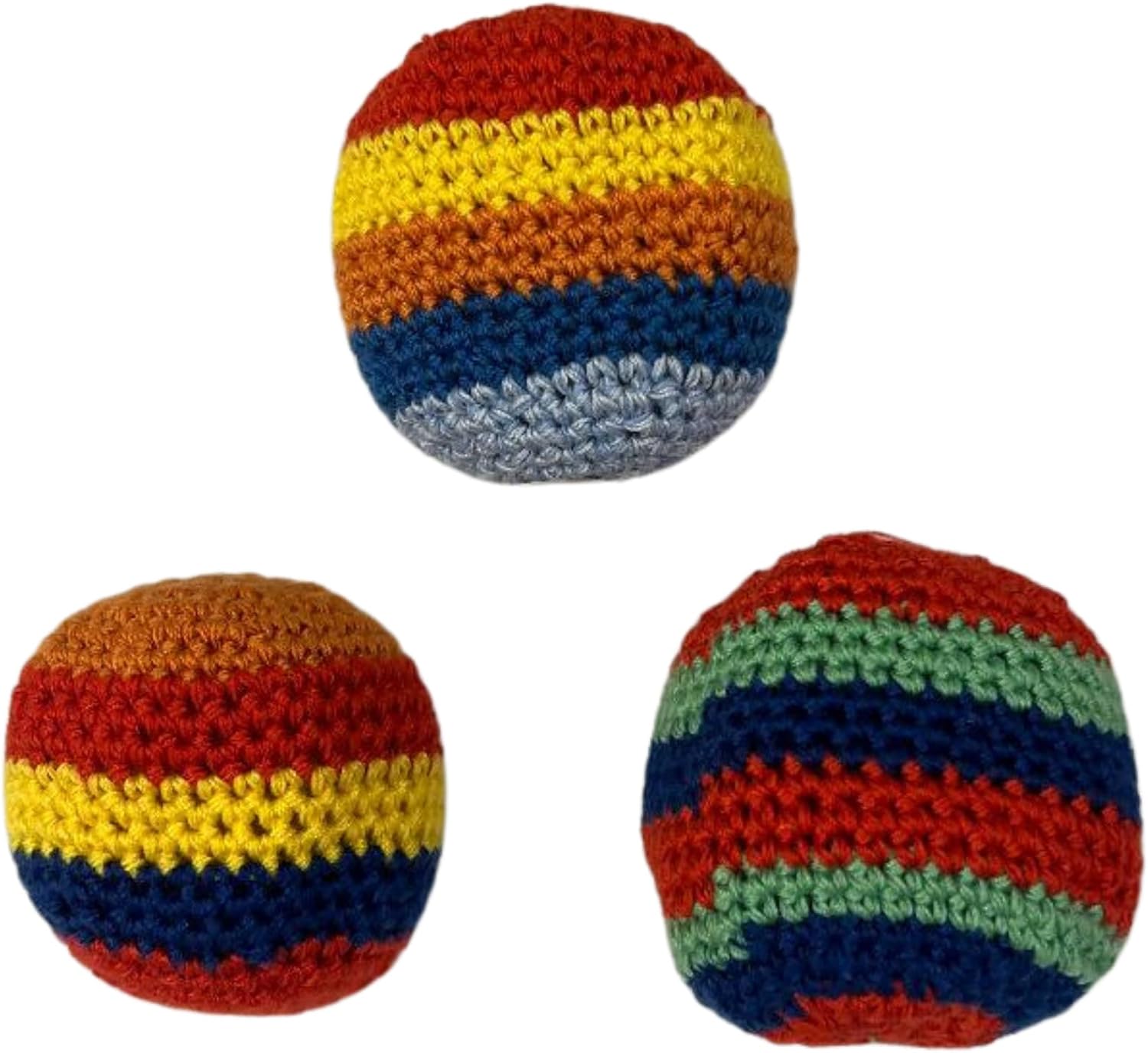 Amazon.com: Lunch Money Set of 3 Hacky Sacks Footbags - Assorted Colors ...