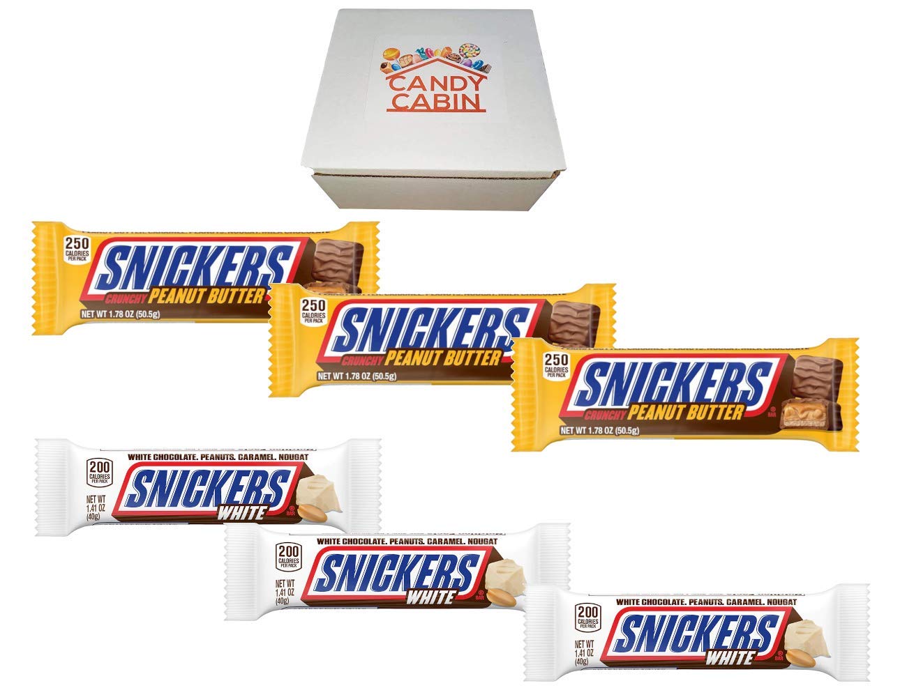 Snickers – Barras de chocolate de tamaño individual, caja variada por ...